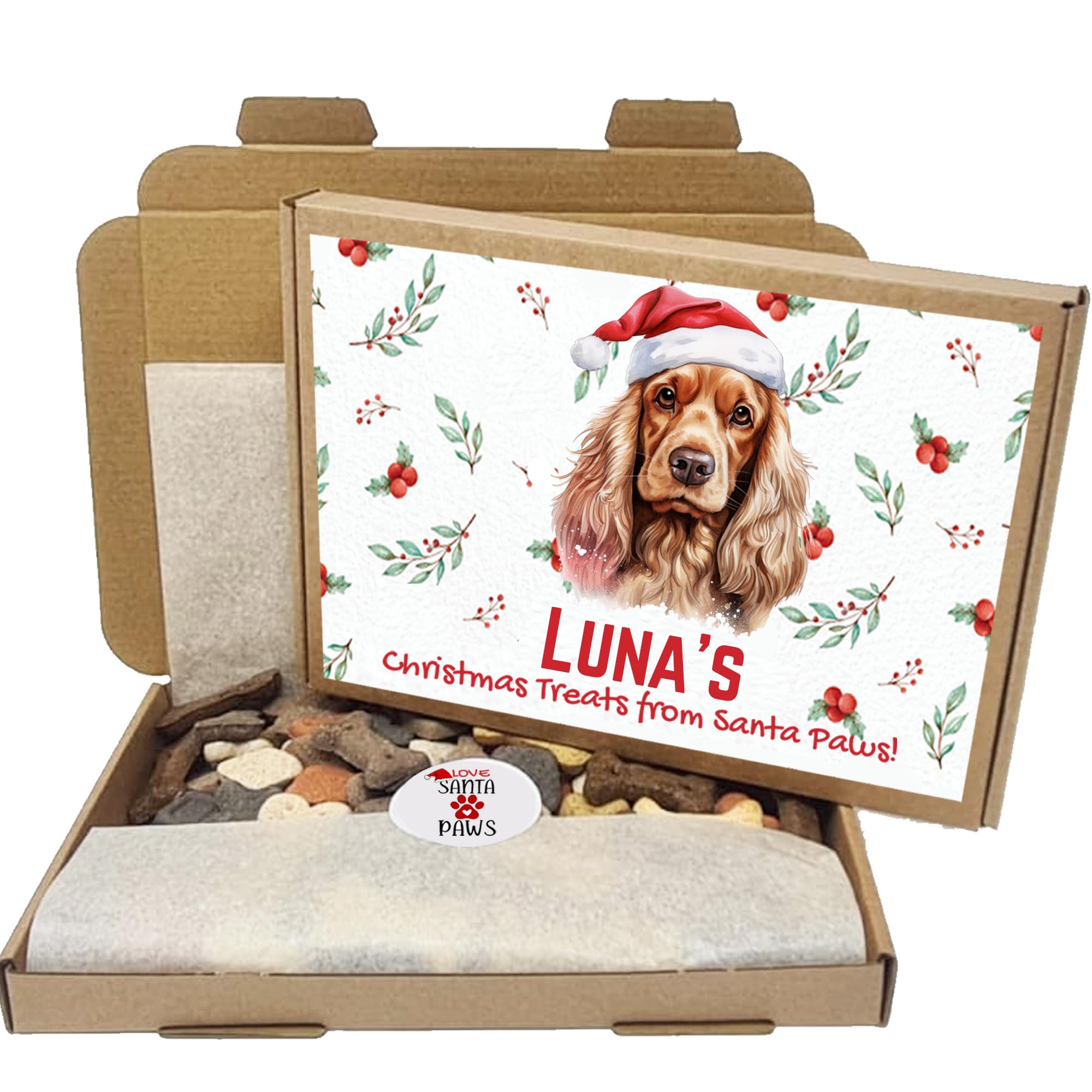 Personalized Dog Treat Gift Box – Custom for Any Breed – Holiday Puppy ...