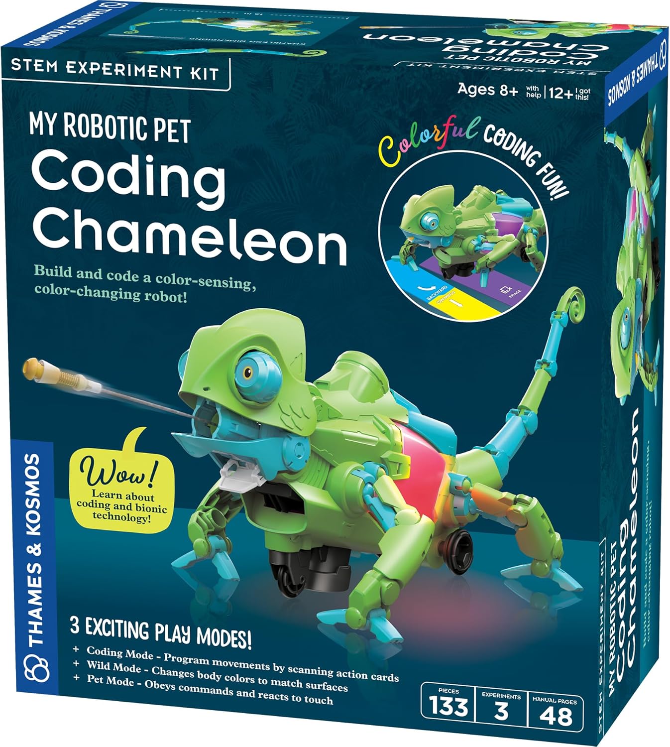 Amazon.com: Thames & Kosmos My Robotic Pet: Coding Chameleon STEM ...