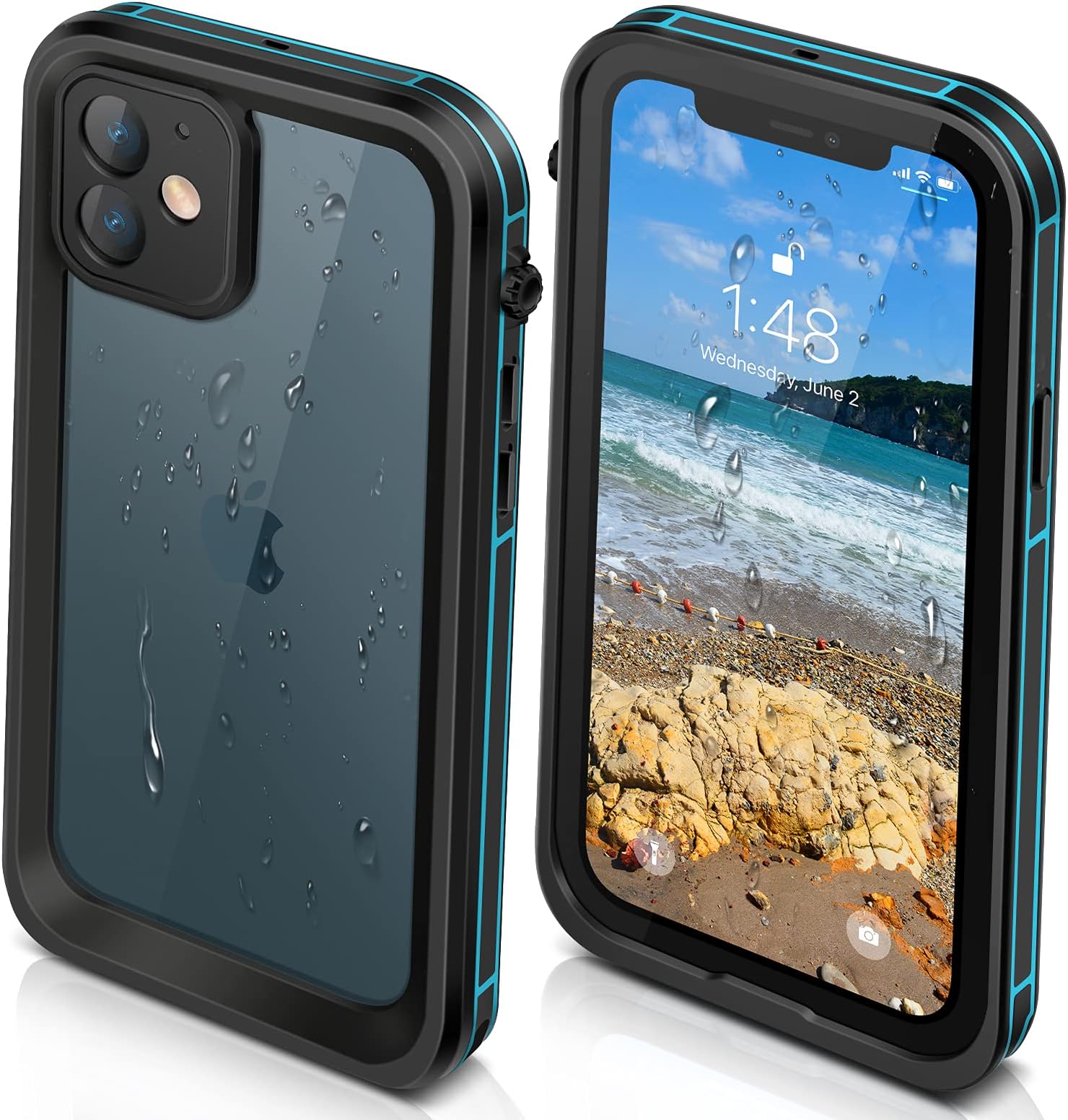 Funda para iPhone 12, a prueba de caídas, impermeable, resistente a la ...