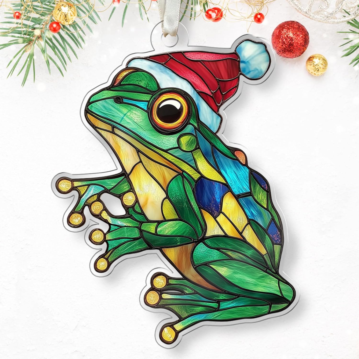 Amazon.com: Frog Ornament Christmas - Frog Ornament, Frog Christmas ...