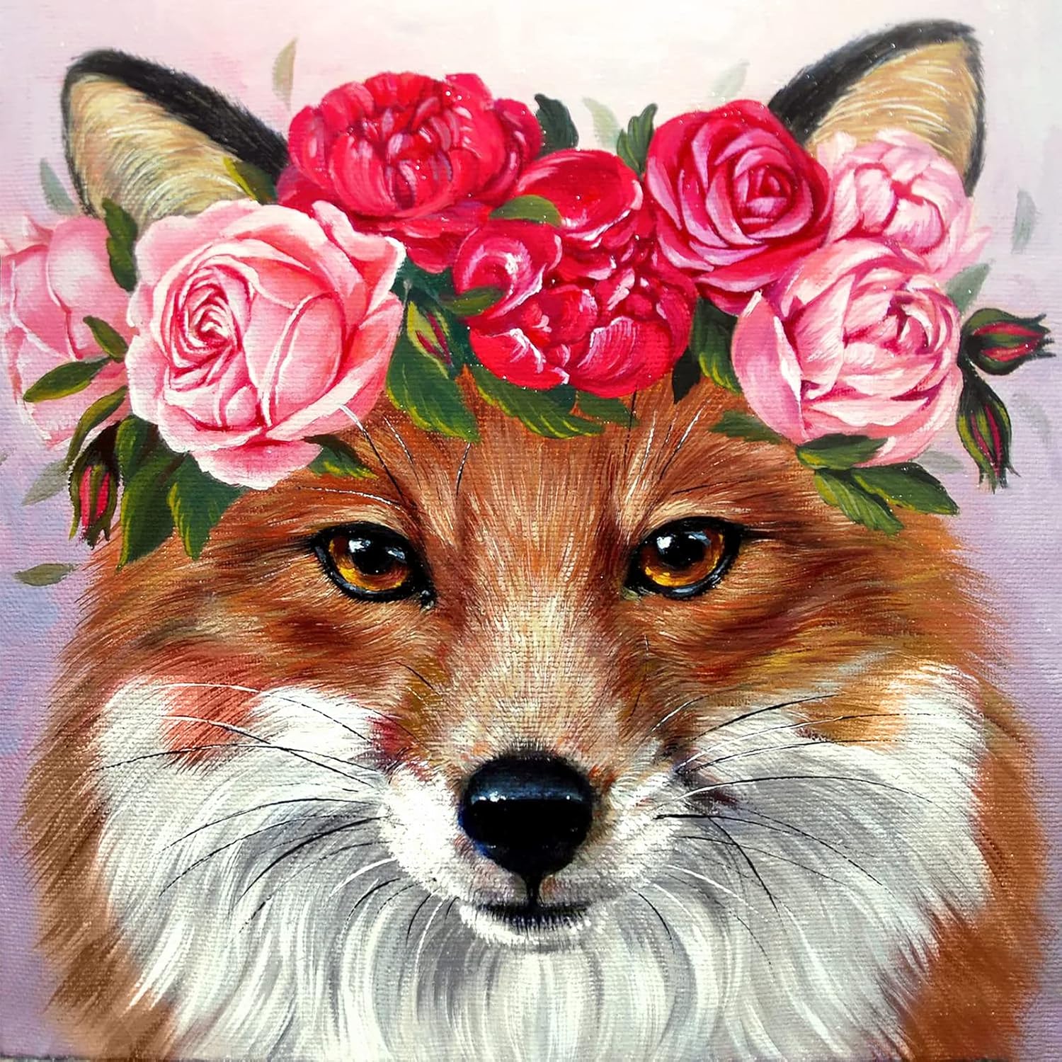 Amazon.com: EOBROMD Diamond Painting Fox, Small Diamond Painting Kits ...