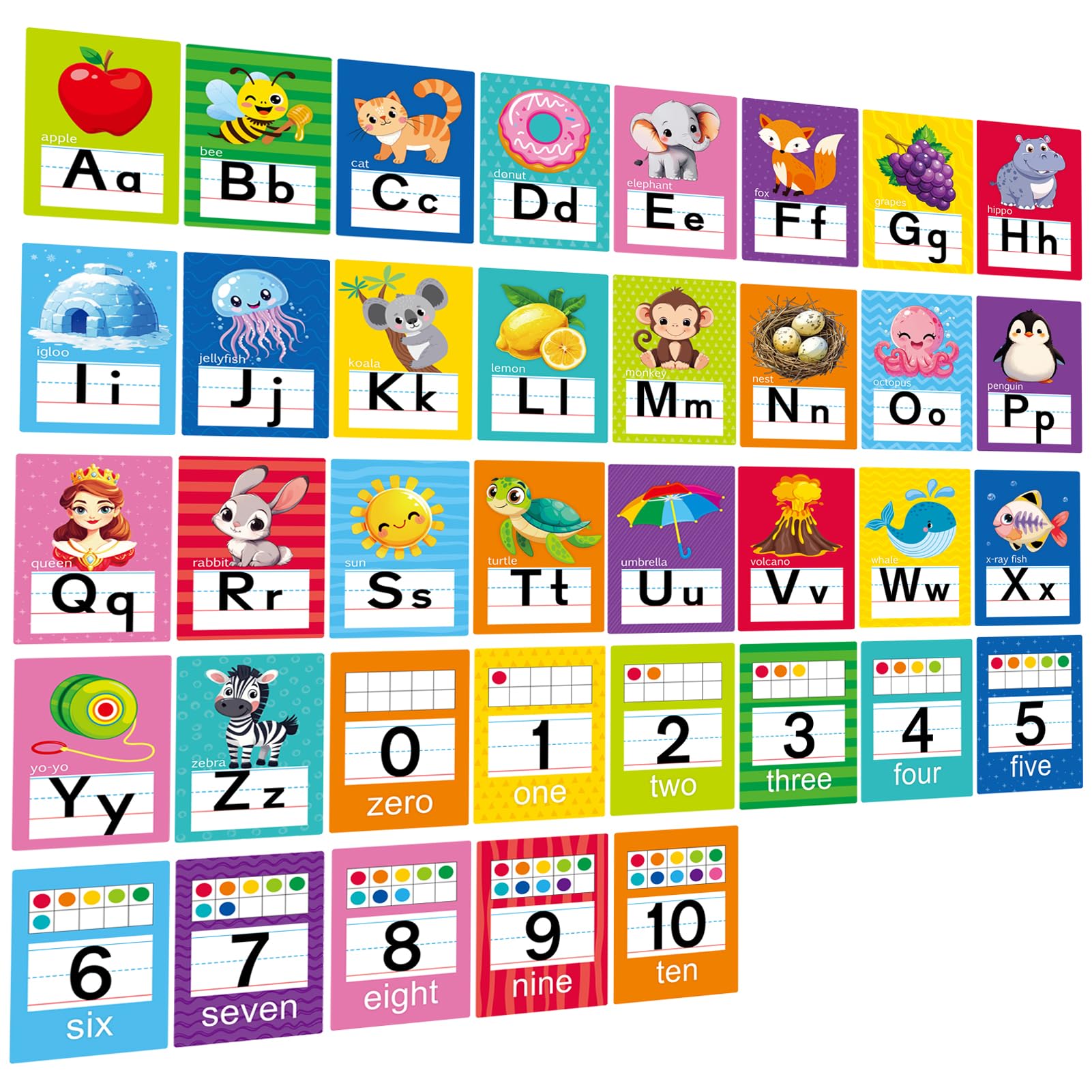 Alphabet Letters for Wall – ABC Alphabet Poster Classroom Wall Alphabet ...