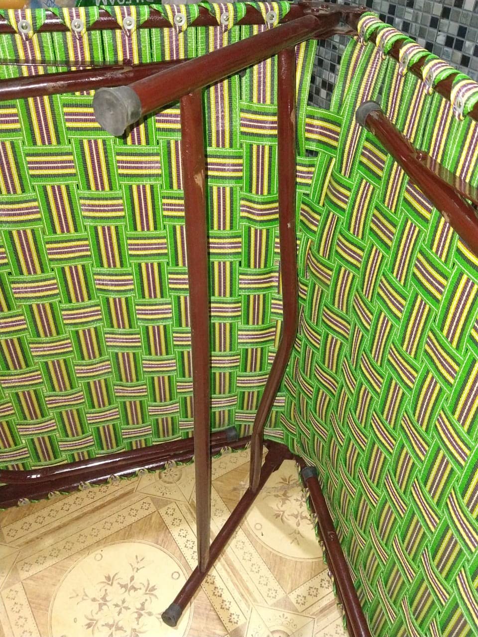 MKF Portable Single Folding Bed Heavy Duty Foldable Bed Frame Khat Cot ...