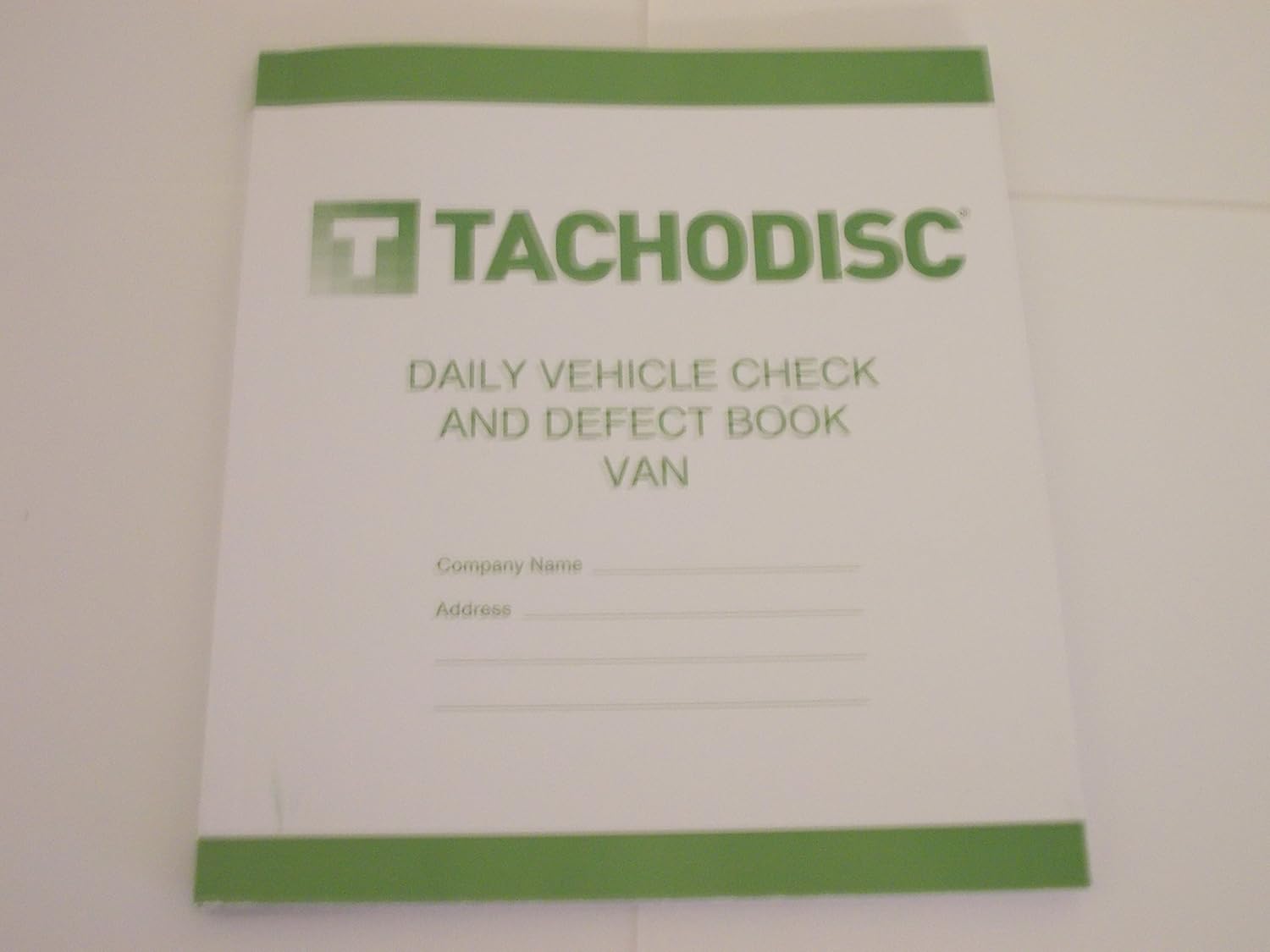 10 T20 Van Daily Vehicle Check And Defect Books (Tachograph) : Amazon ...