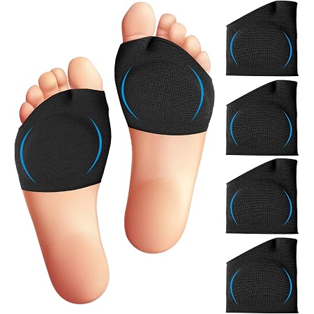 Amazon.com: 8 Pairs Metatarsal Pads Ball of Foot Cushions Gel Ball Feet ...