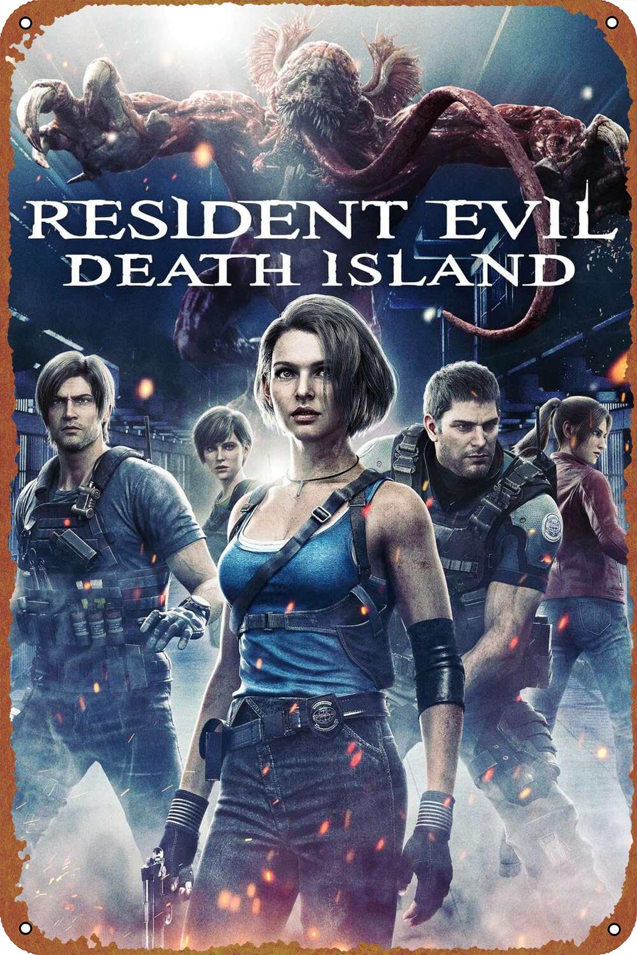 Amazon.com : Resident Evil: Death Island Movie poster Poster Vintage ...