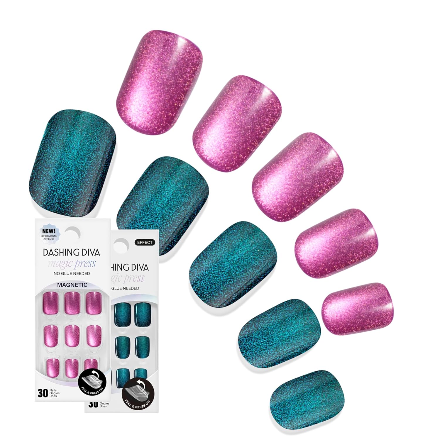 Amazon.com: Dashing Diva Magic Press Premium Nail Bundle - Icons Collection - Square Shape Press ...