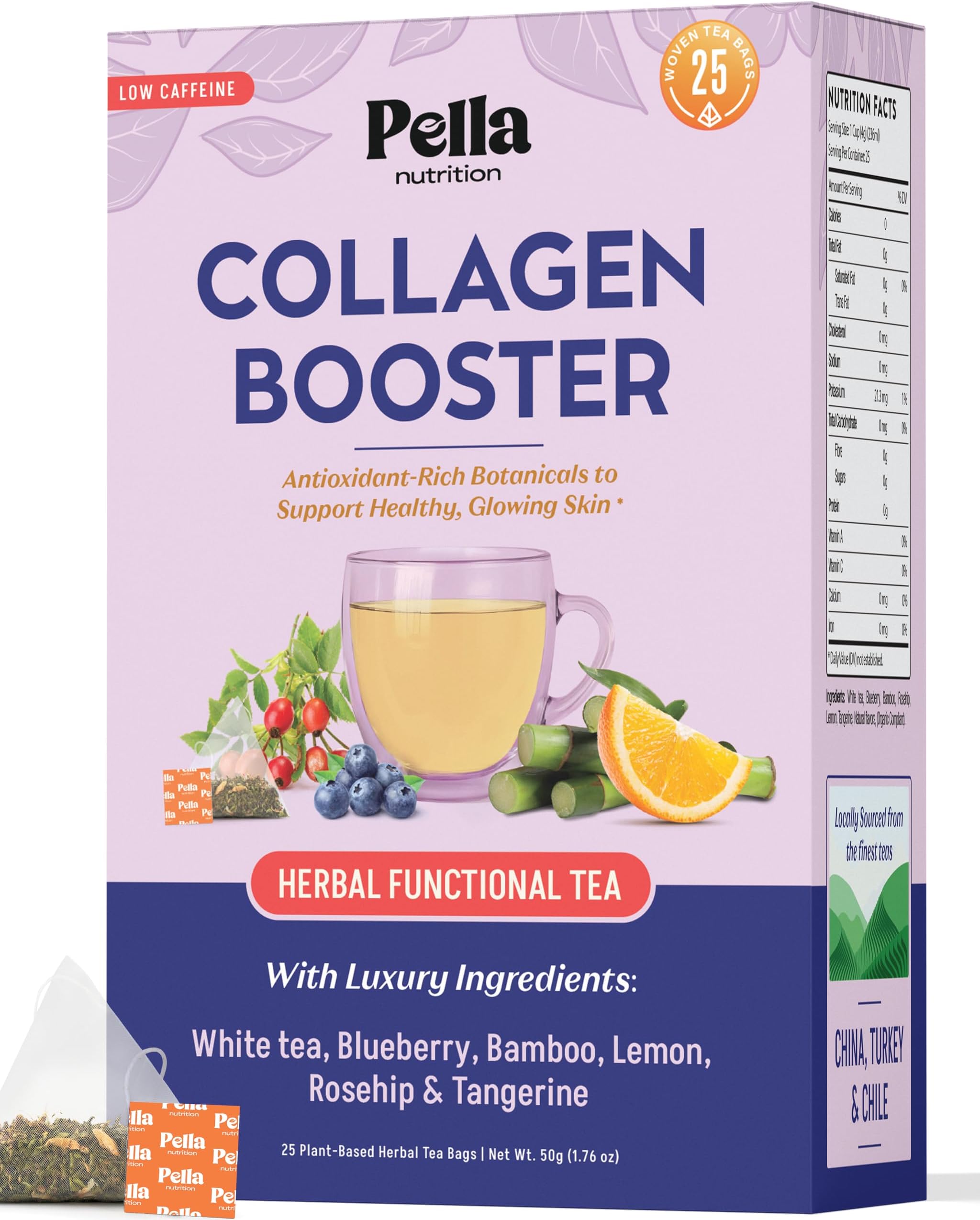 Amazon.com : White Tea, Blueberry, Rosehip, Lemon, Tangerine, and ...