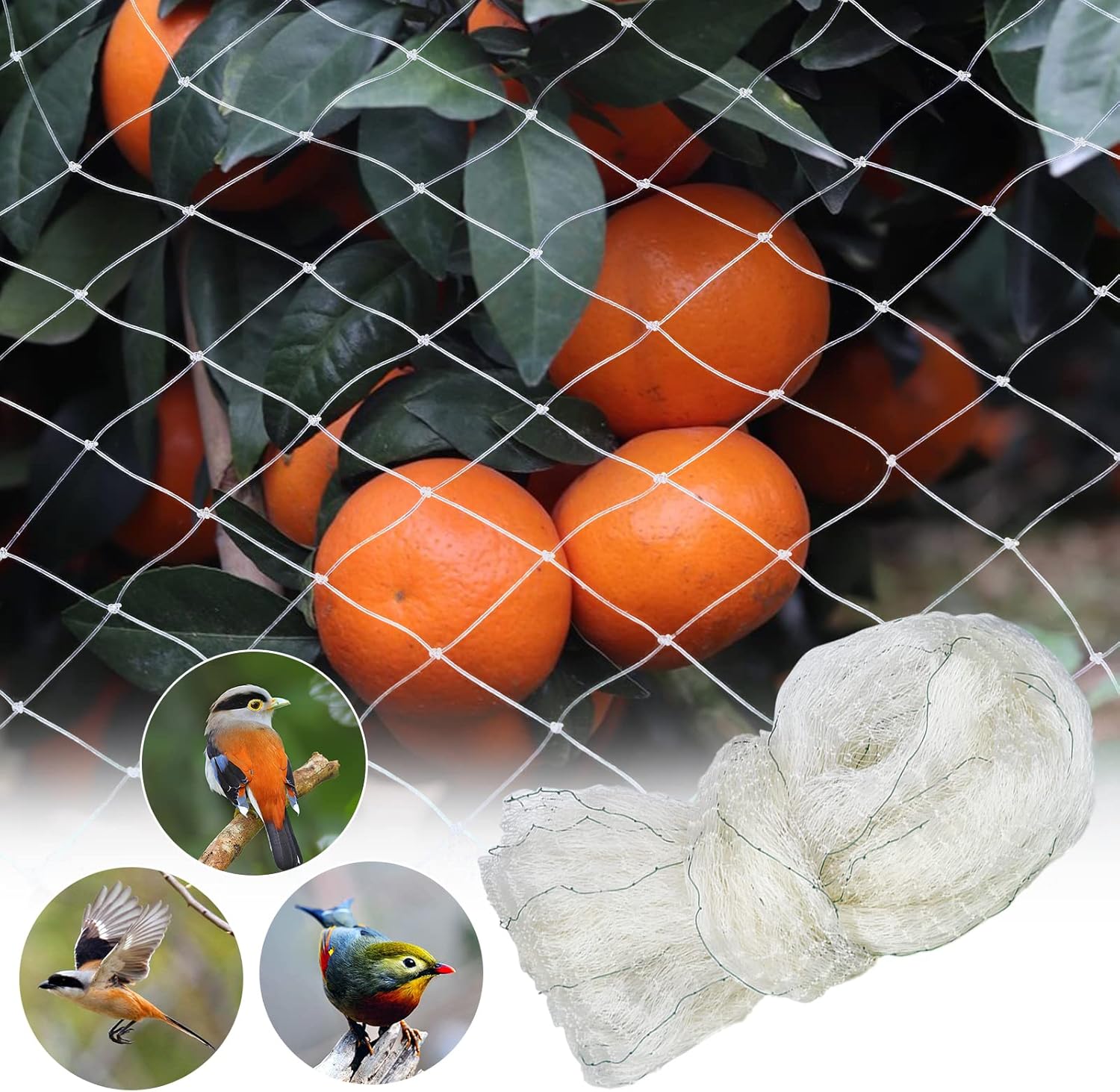 33 x 16 Ft Anti Bird Netting, Anti Bird Mesh, Garden Bird Netting ...