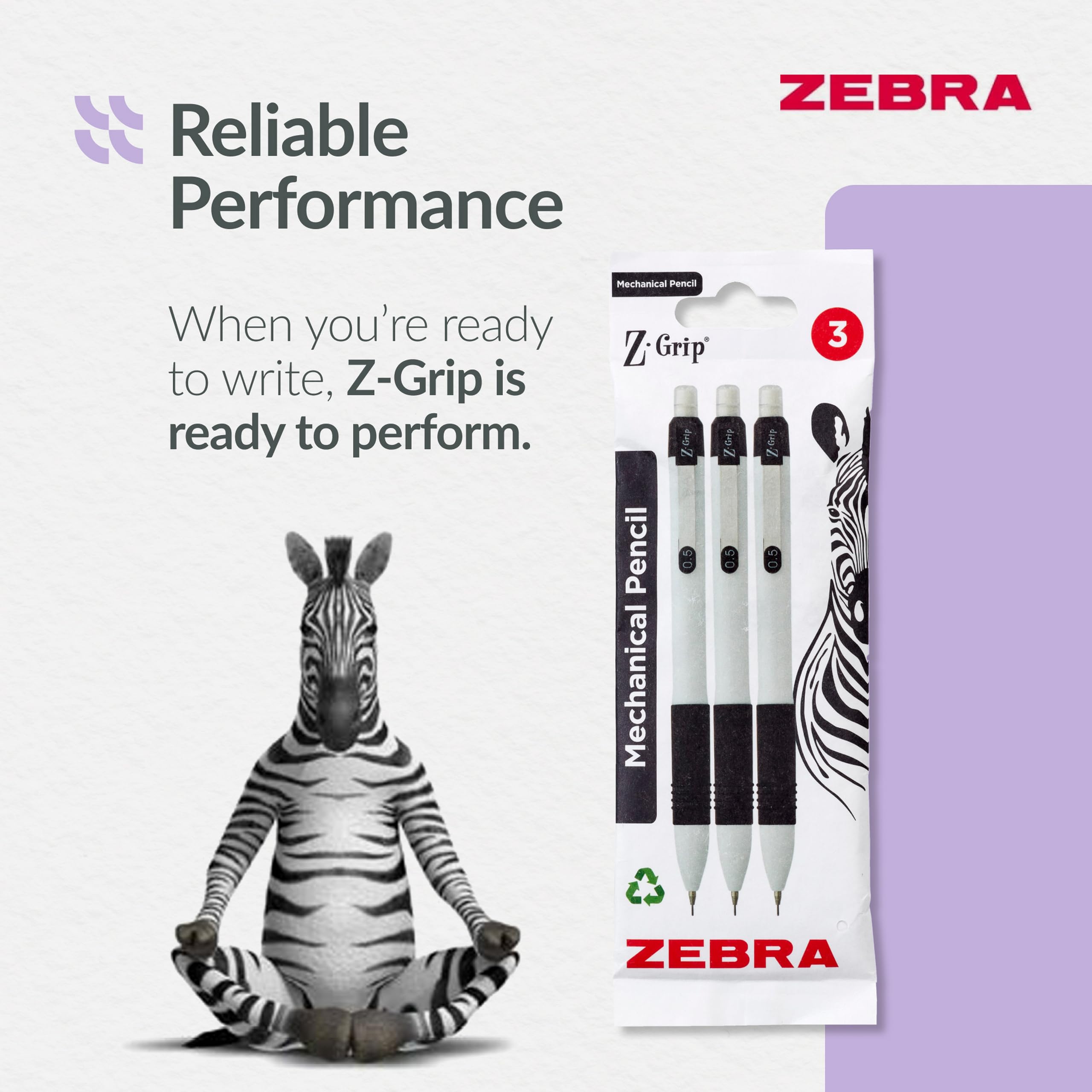 Zebra Pencils Amazon Zebra Pen MP Mechanical Pencil, 0.5mm, Pack Of 4