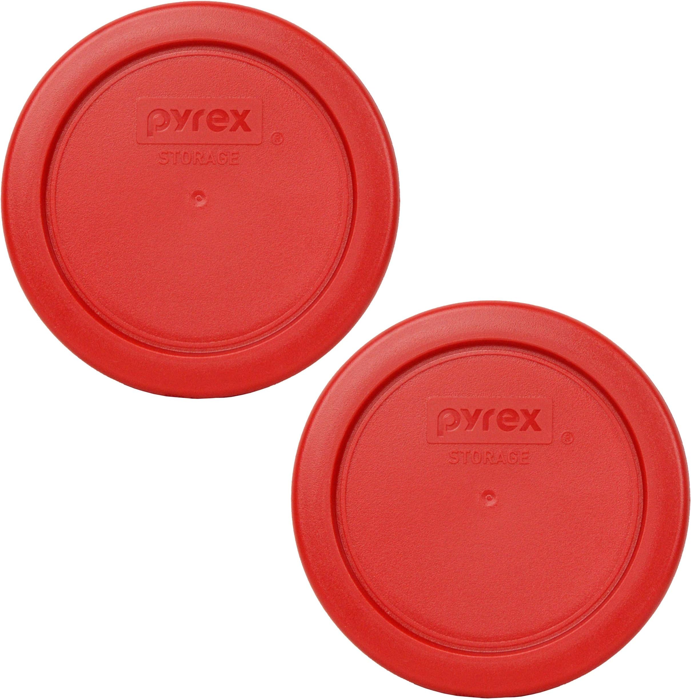 Amazon.com: Pyrex 7402-PC 6/7 Cup Poppy Red Round Plastic Food Storage ...