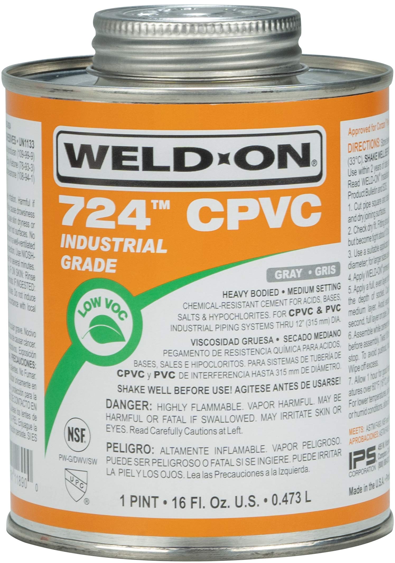 Snapklik.com : Weld-On 11890 724 Industrial Grade CPVC Heavy-Bodied ...