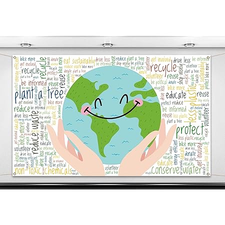 Amazon.com : Vohado Earth Day Photo Booth Backdrop April 22 Travel ...