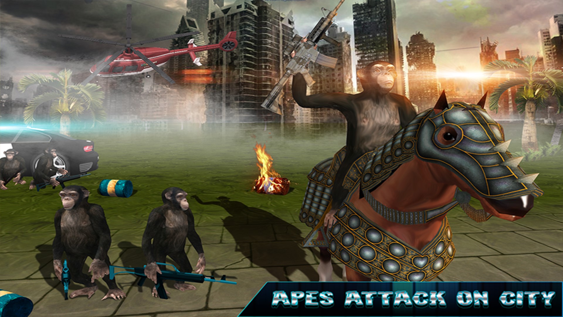 Flying Apes vs Police Robot Survival - App on Amazon Appstore