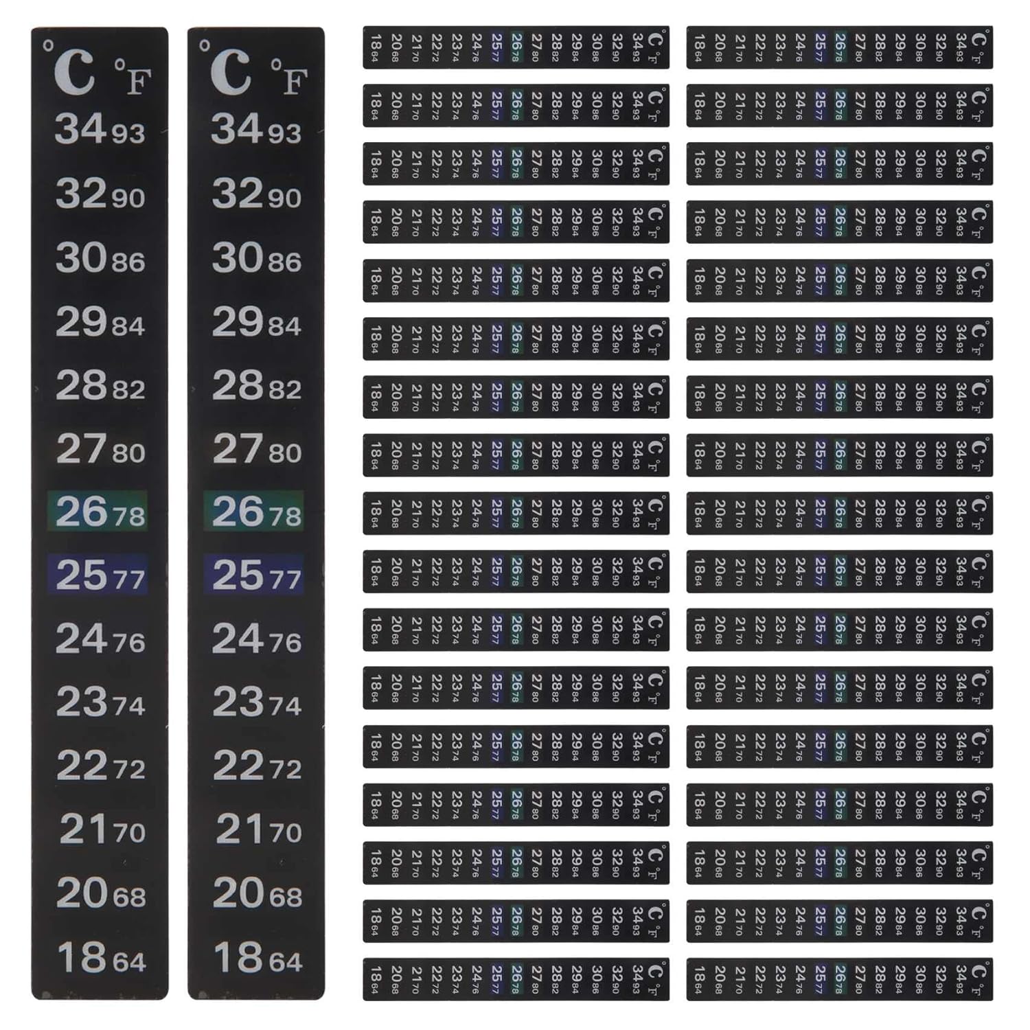 Amazon.com: Hubceuo 36 Pieces Digital Temperature Sticker Adhesive ...