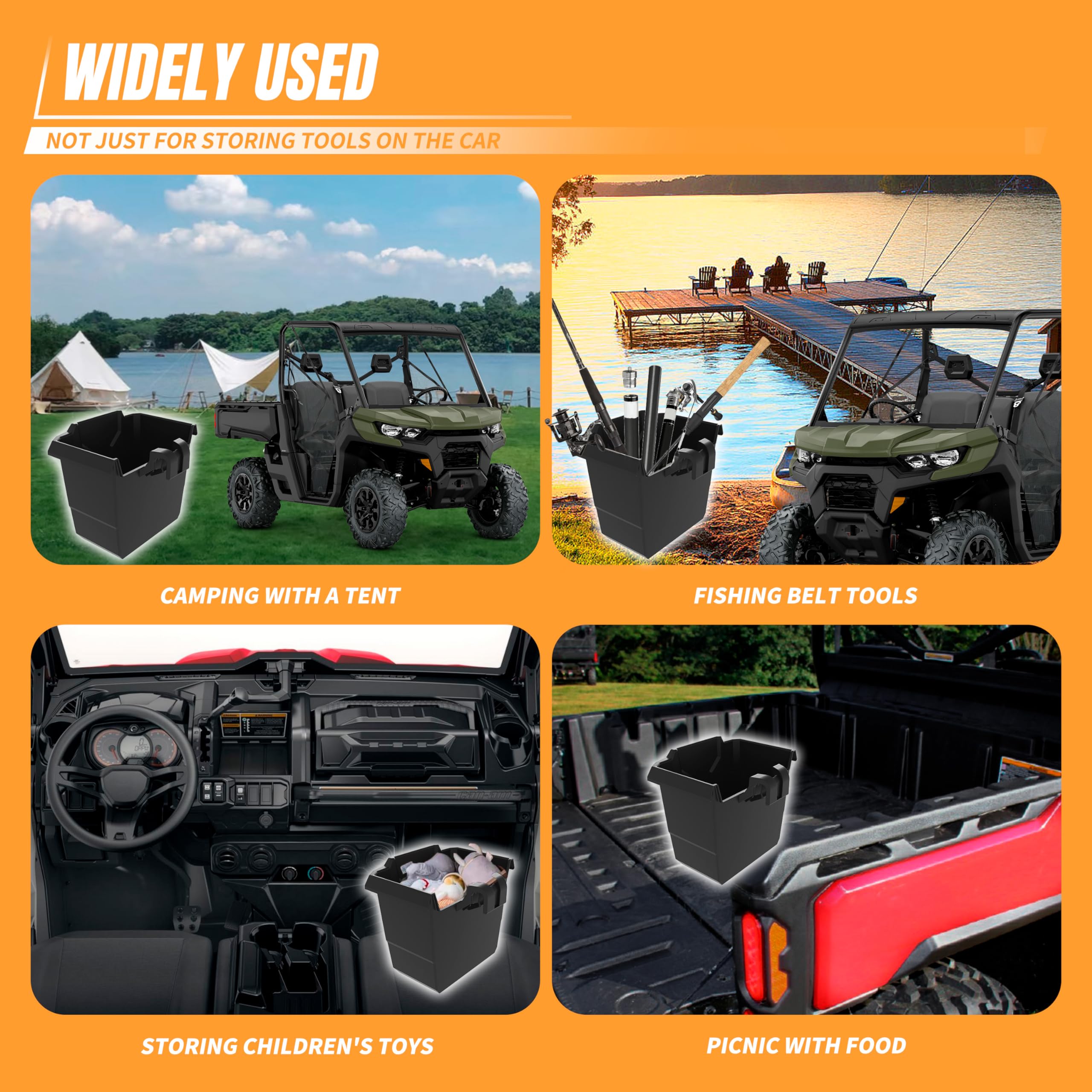 Utv Tool Box Aazon.co: SAUTVS UTV Under Seat Storage Box, Driver ...