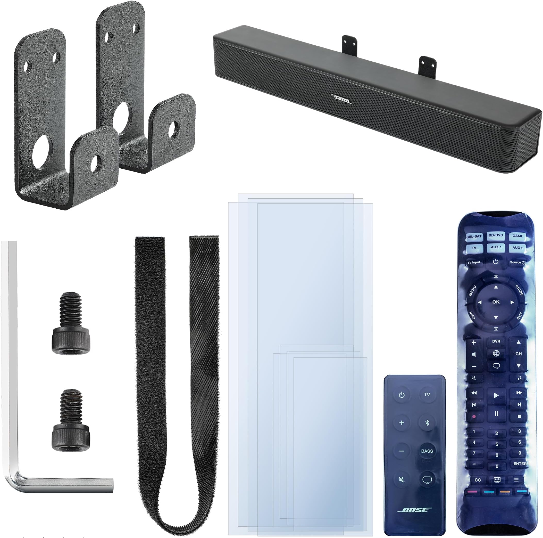 Amazon.com: Wabracket Wall Mount for Bose Solo 5 Soundbar,Soundbar Wall ...