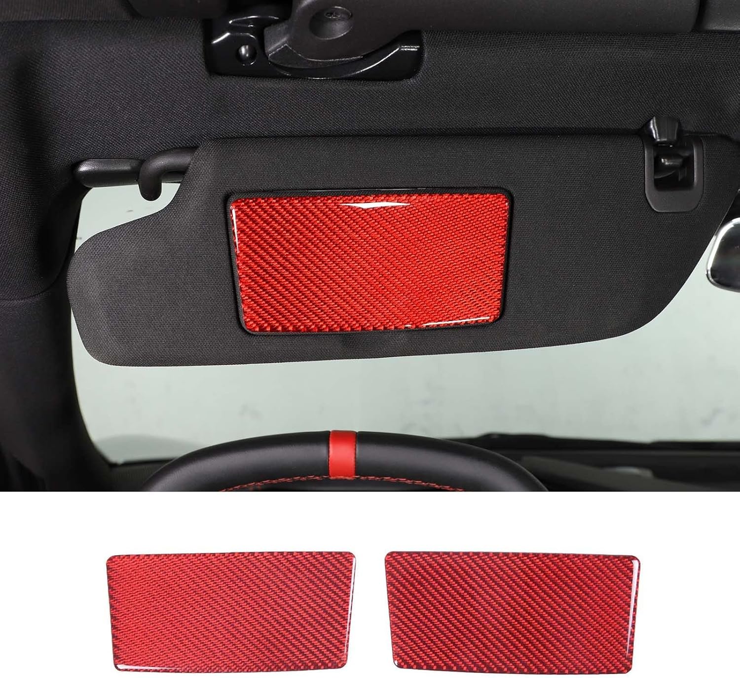 Amazon.com: Car Makeup Vanity Mirror Visor Decor Trim for Chevrolet ...