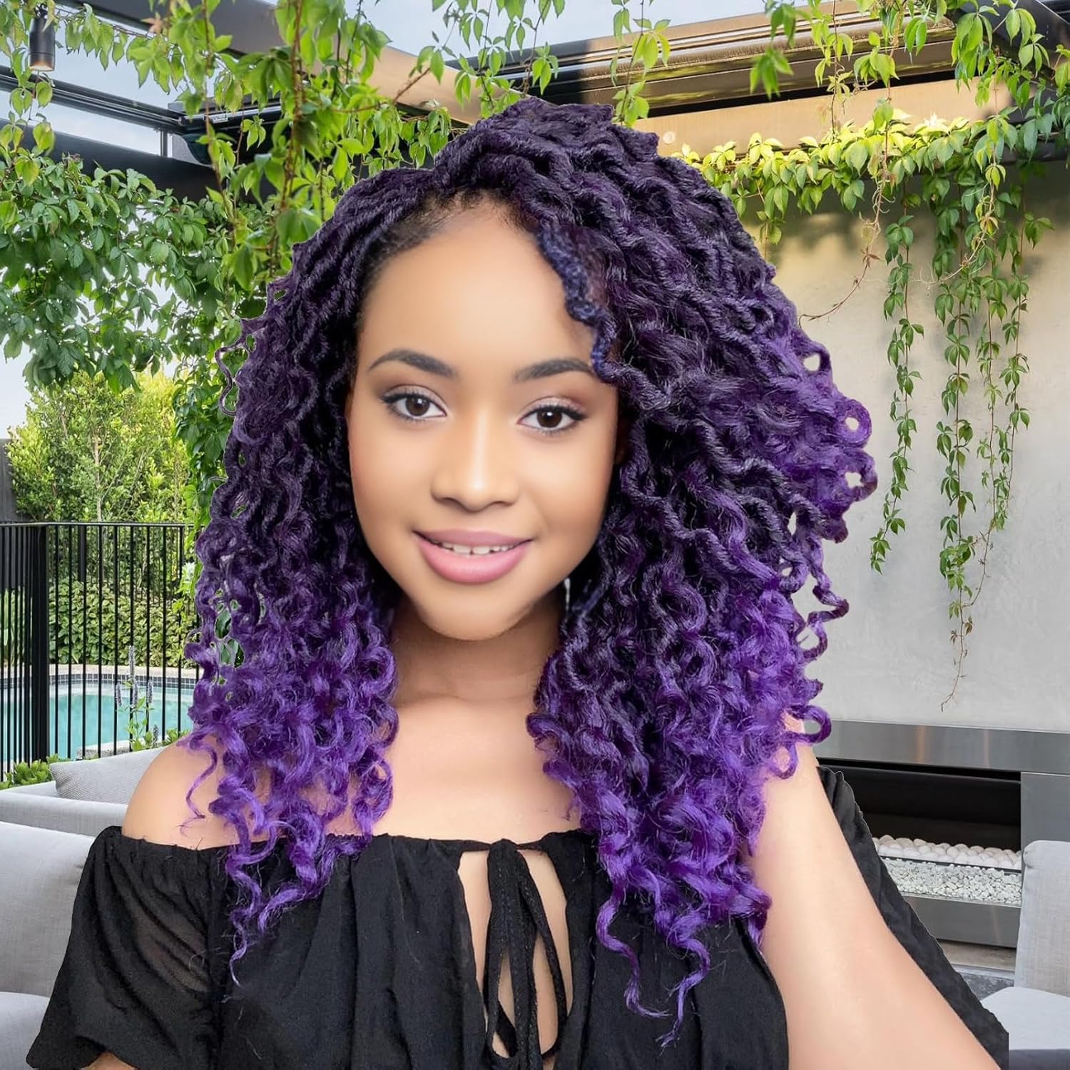 Amazon.com : Forevery Goddess Locs Crochet Hair 12 Inch Goddess Faux ...