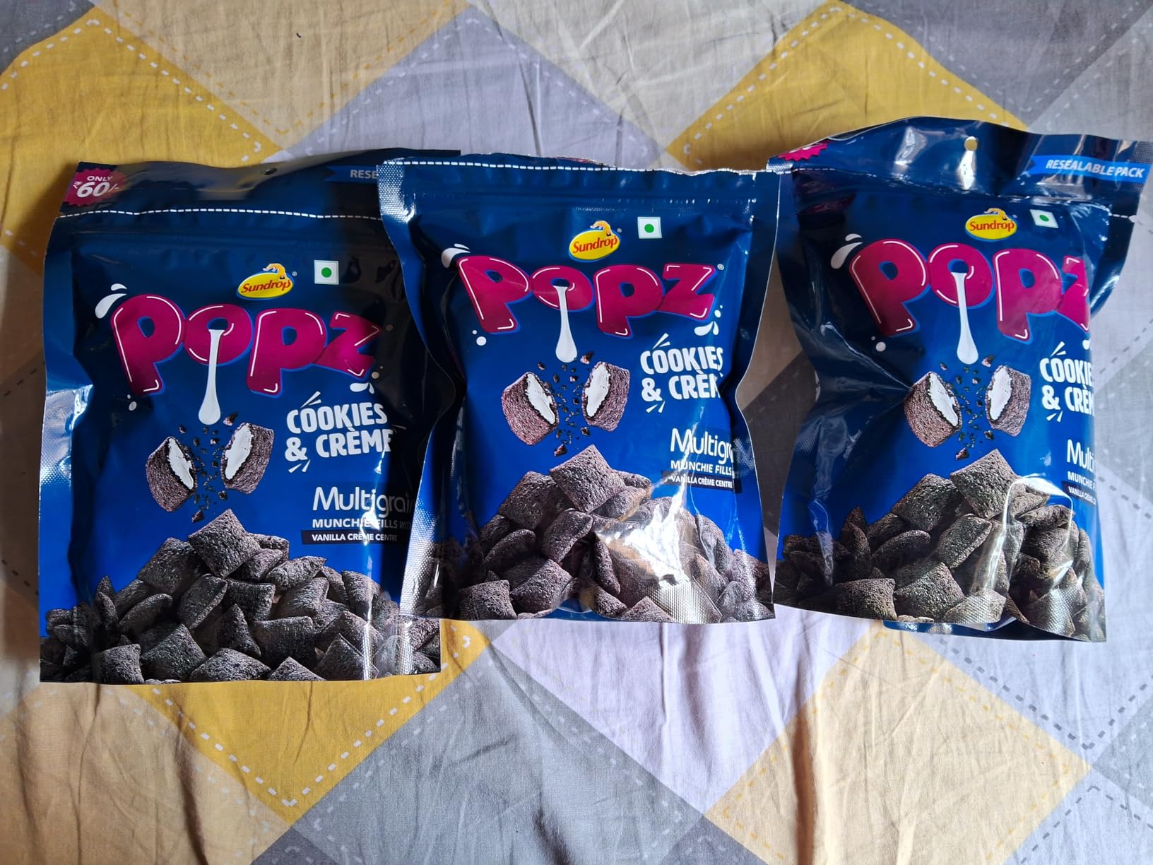 Sundrop Popz Cookies & Creme – Resealable pack - 130g- 125g (Weight may ...