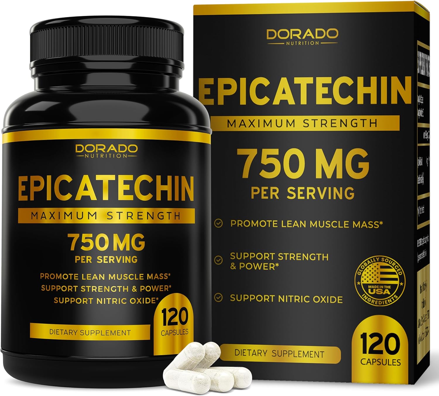 Amazon.com: Epicatechin Extract 750mg Per Serving - (120 Capsules ...