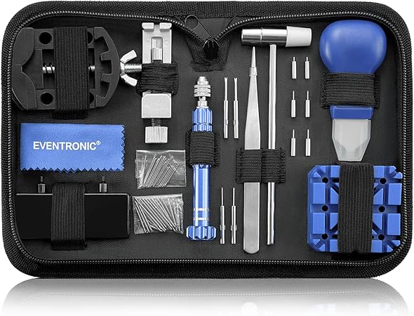 Amazon.com: Eventronic Watch Repair Kit, Watch Battery Replacement Tool ...