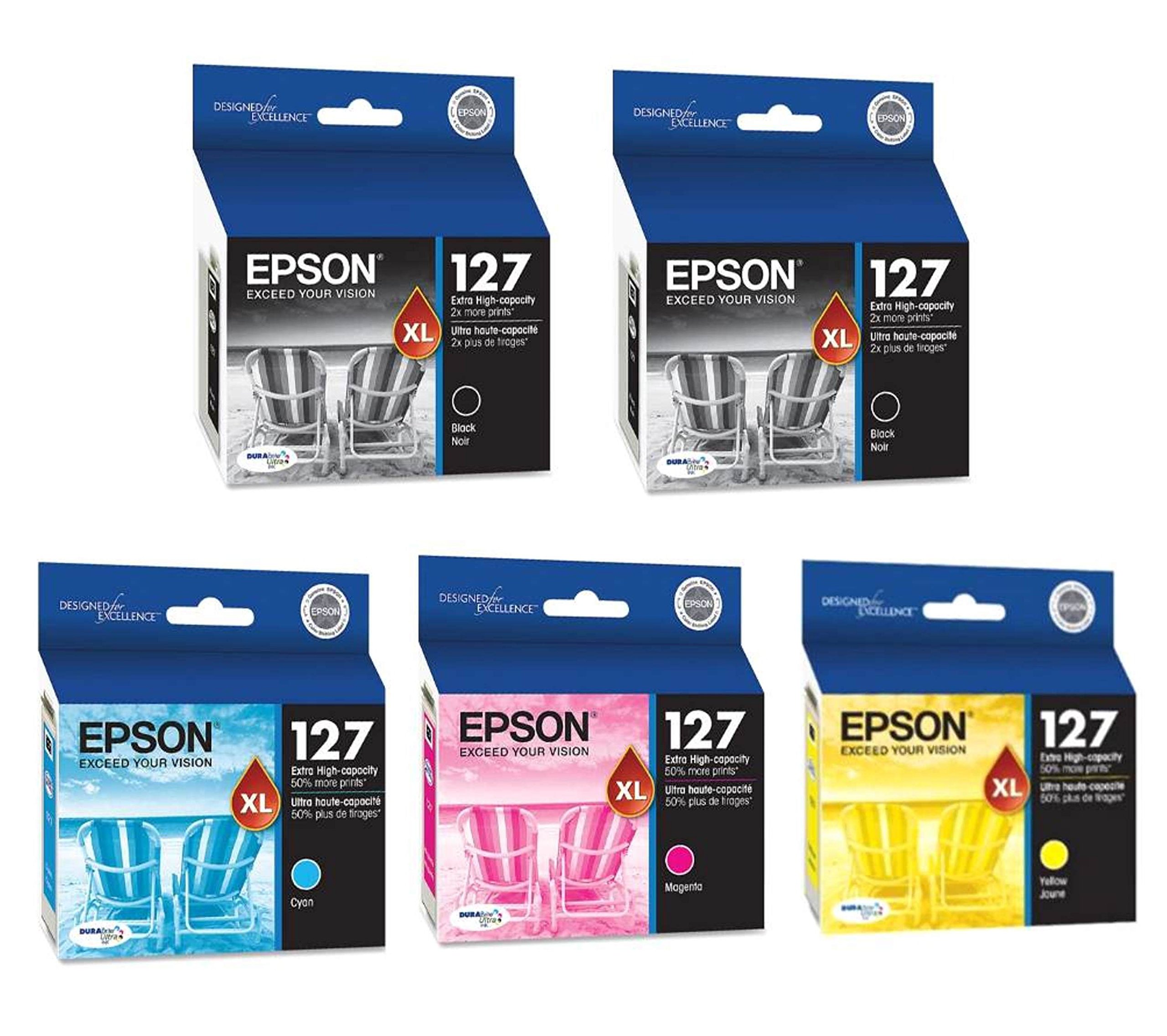 Amazon.com: Epson DURABrite T127 Ultra 127 Extra High-capacity Inkjet ...
