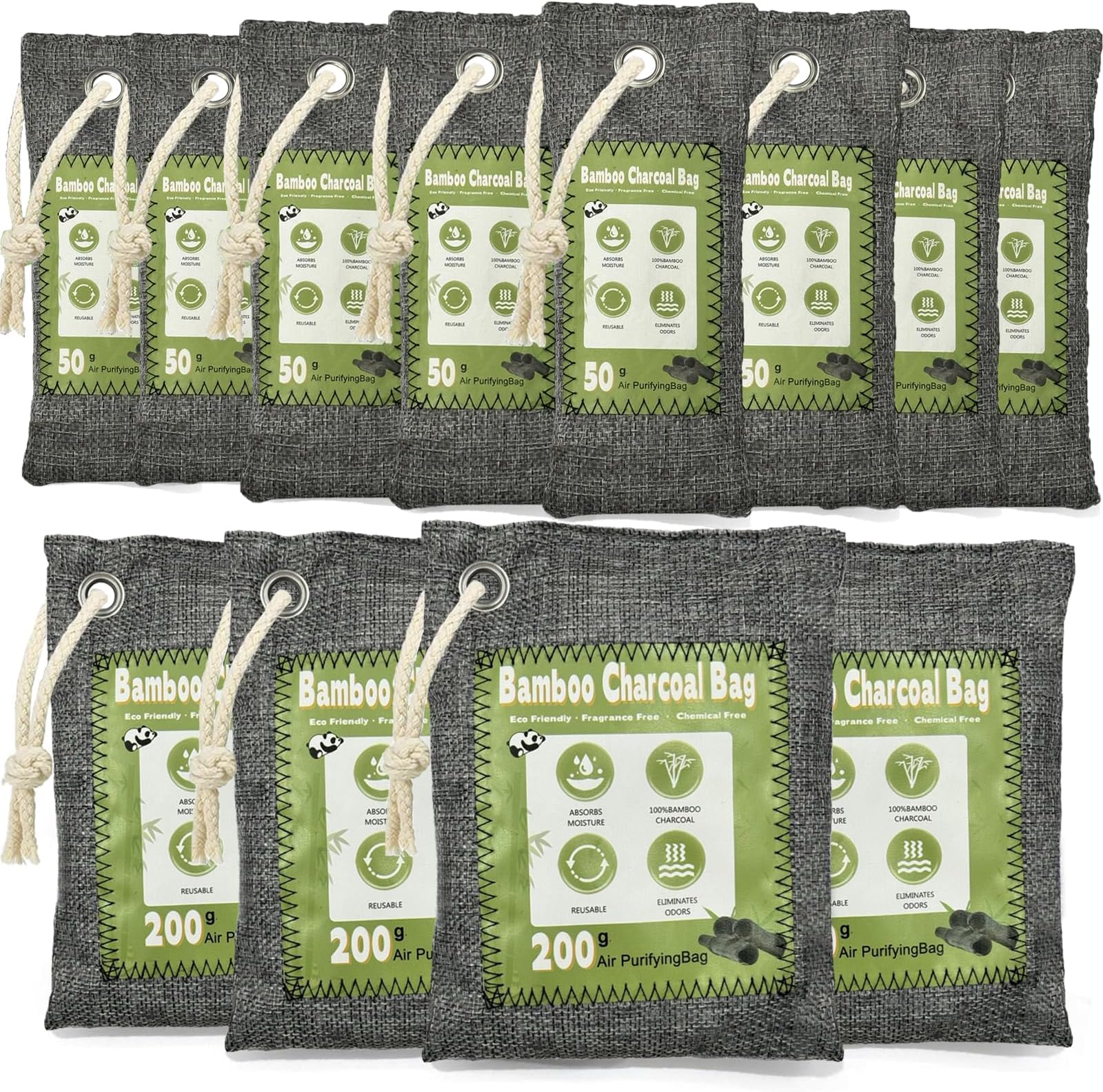 Amazon.com: Activated Bamboo Charcoal Odor Absorber for Home, Nature ...