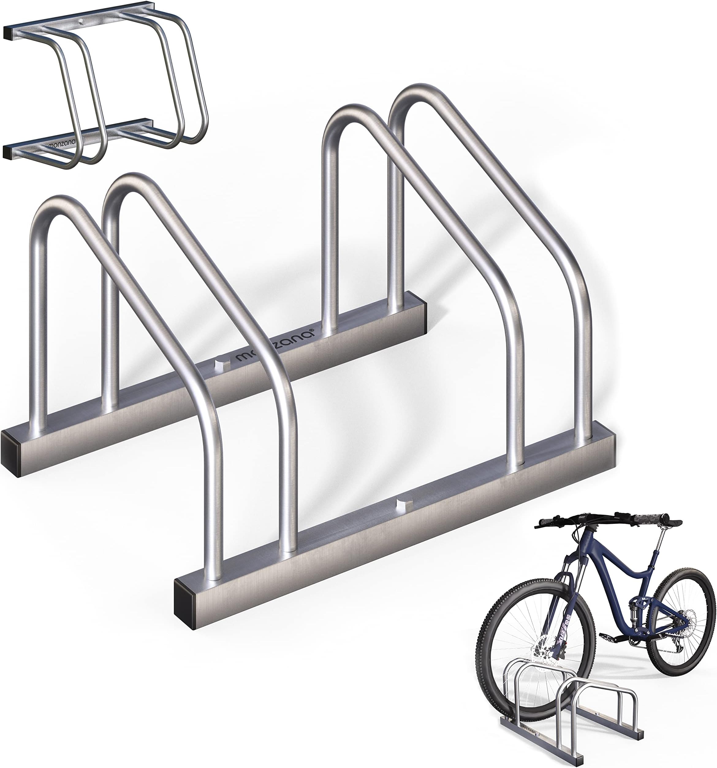 Râtelier Vélo en Chêne Gris Râtelier Range-vélo pour Les Pneus de 29 à ...