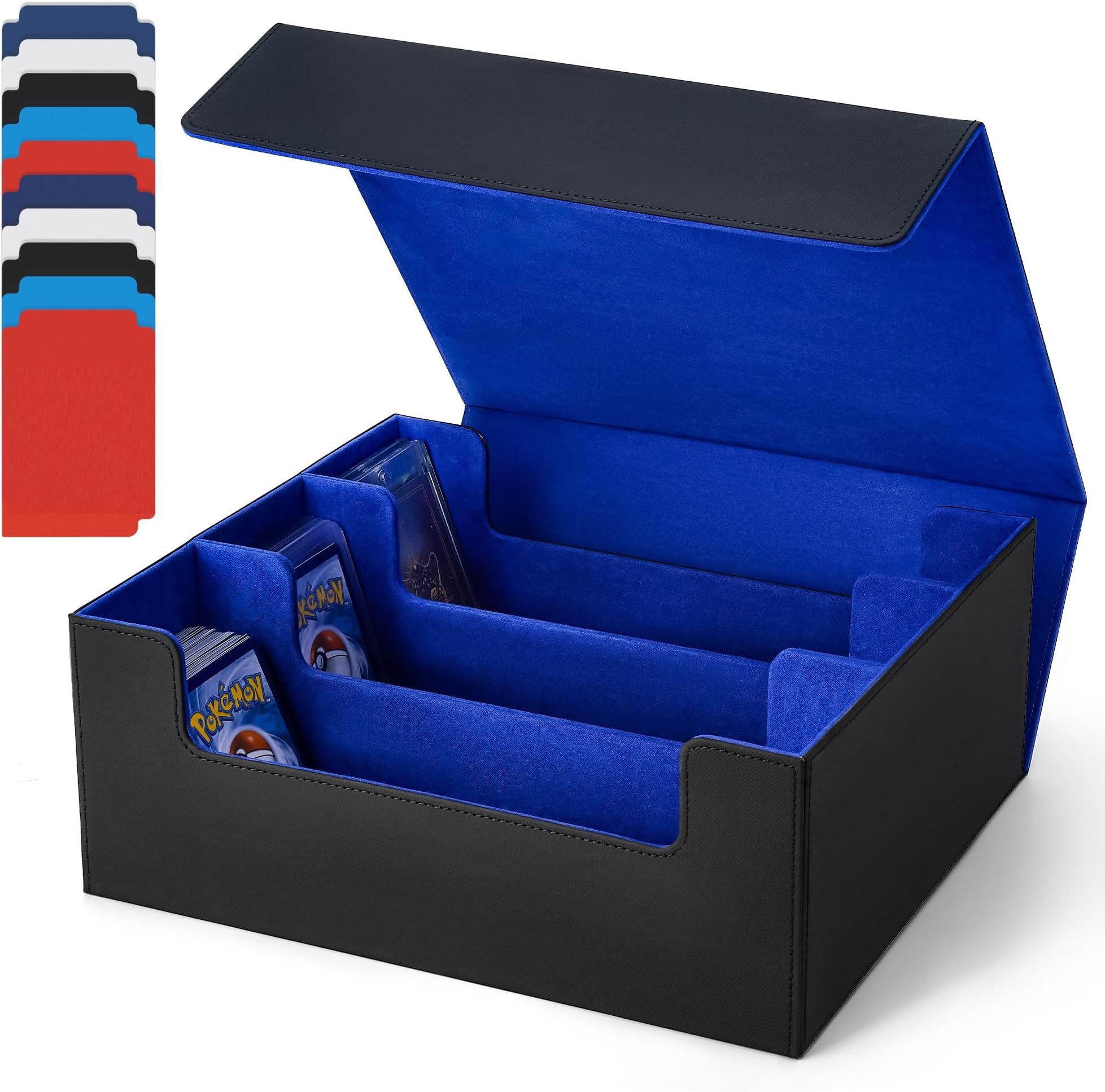 Amazon.com: Card box 4 Pack-3200 Count,Trading card storage box with 10 ...