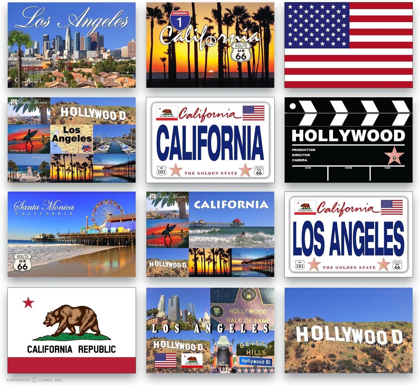Amazon.com : CALIFORNIA postcard set of 20 postcards. CA post card ...