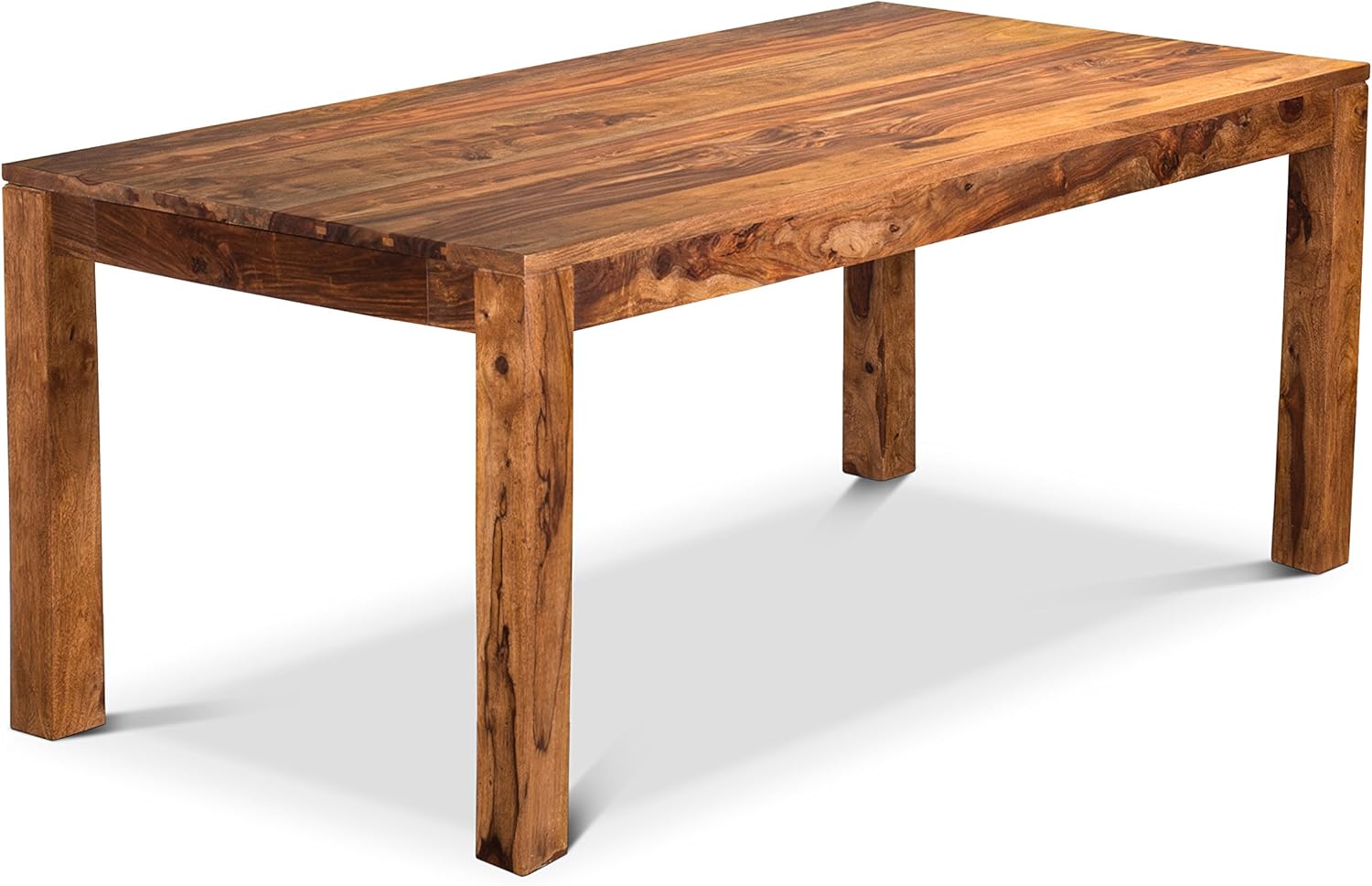 Amazon.com - Artemano Rosewood Romy Table with 1 Drawer, Light Brown, 92" x 60" x 30" - Tables