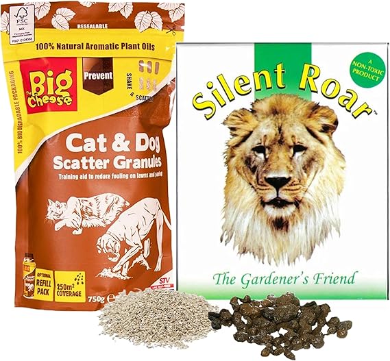 Dog & Cat Repellent for Garden Bundle - 500g Silent Roar Cat Repellent ...