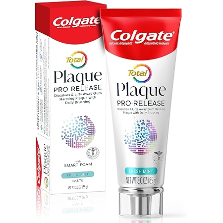 Amazon.com : Colgate Total Plaque Pro Release Fresh Mint Toothpaste, 1 ...