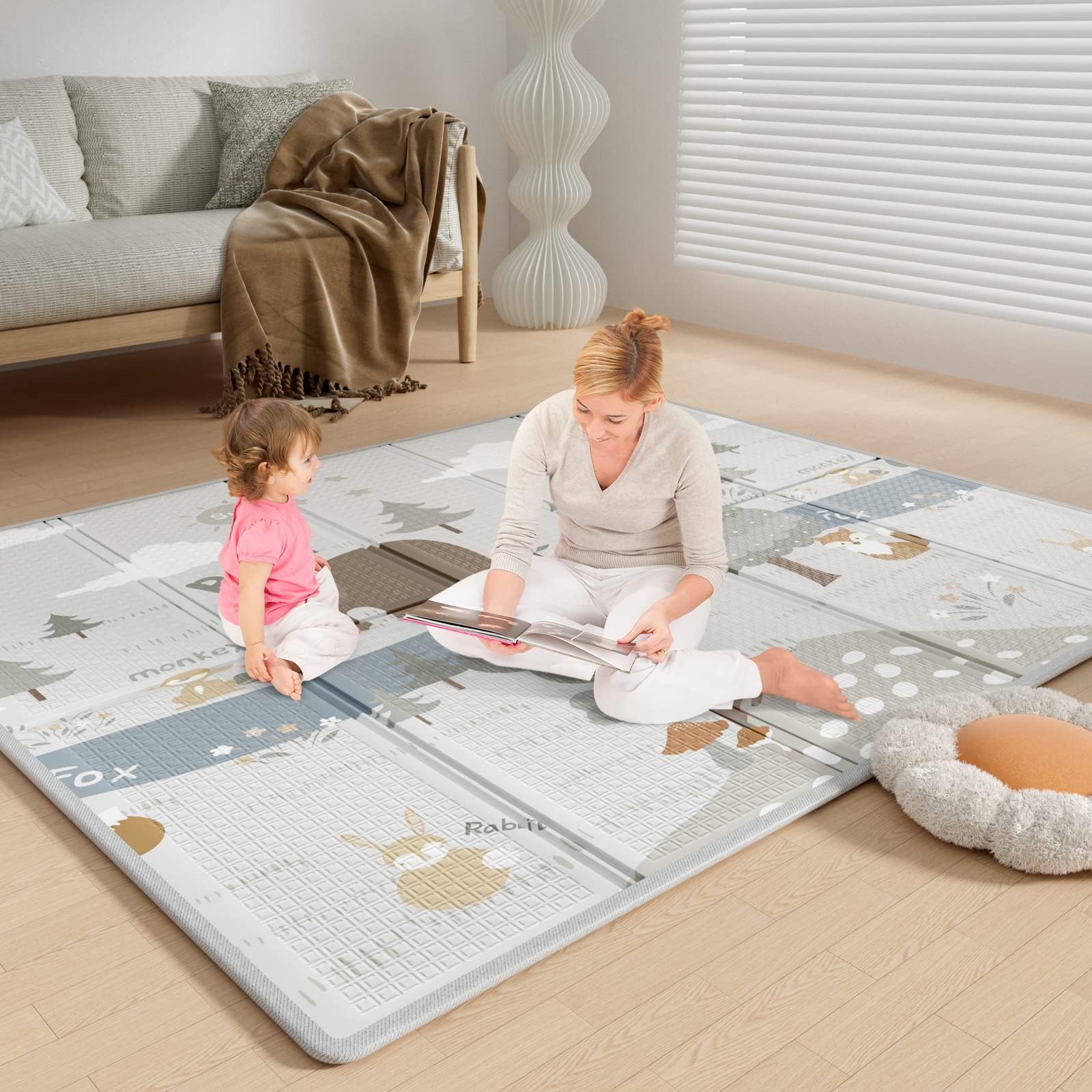 Amazon.com : Fodoss Baby Play Mat, 59x71inch Play Mat, 0.4 in Thick ...