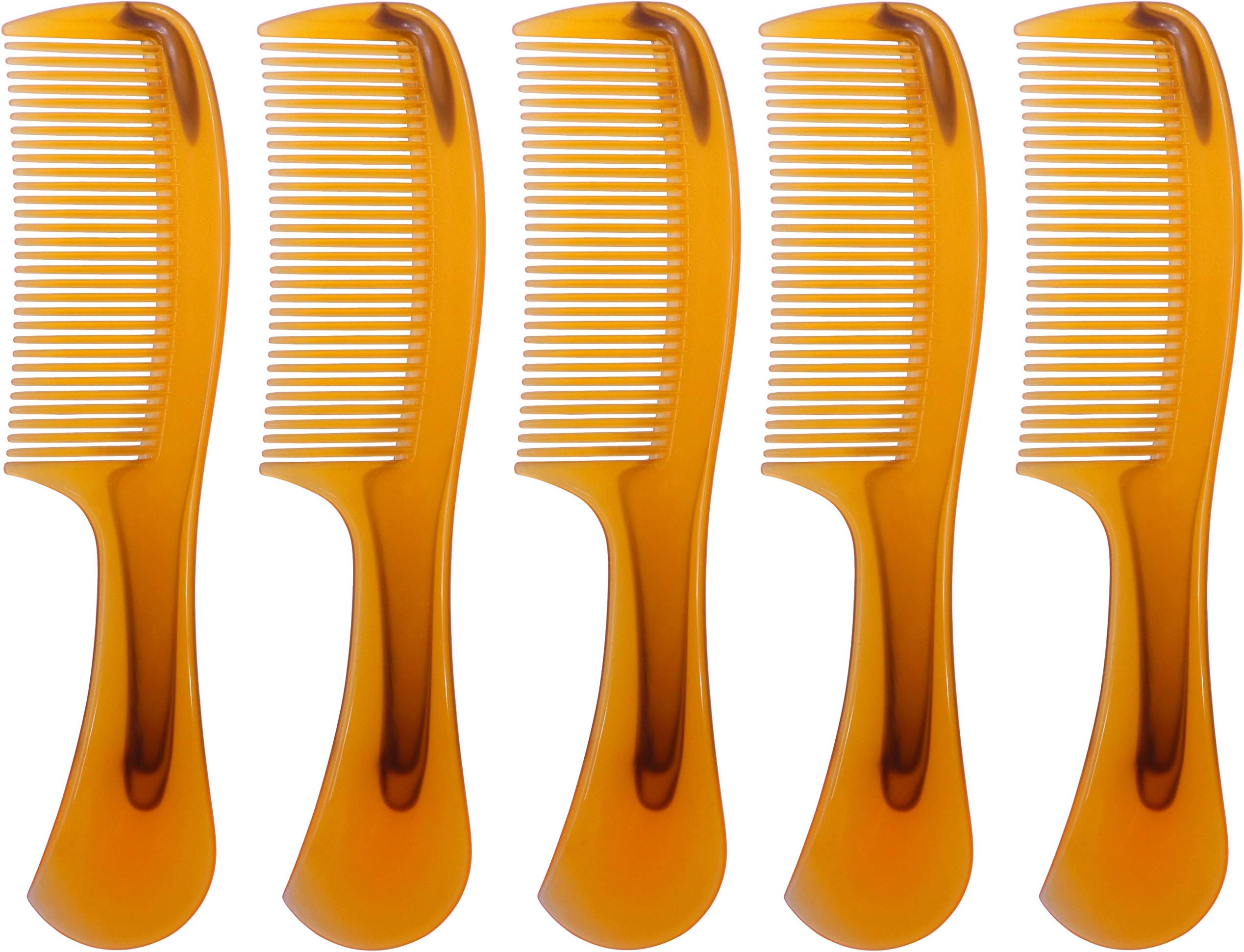 Amazon.com : LBY 5-Pack 16 cm(6.3'') Hair Combs, Round Handle Comb Hair ...