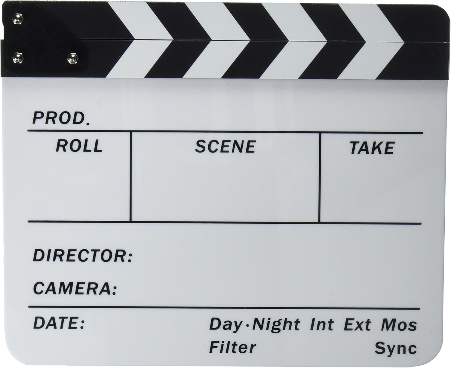 Neewer Tablilla de Película Director Cine Acrílico Plástico 25x30 ...