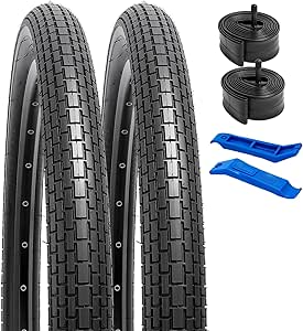 Amazon.com : YUNSCM 2-PCS 26" Bike Tires 26x2.35/60-559 60TPI and 26" Heavy Duty Bike Tubes ...