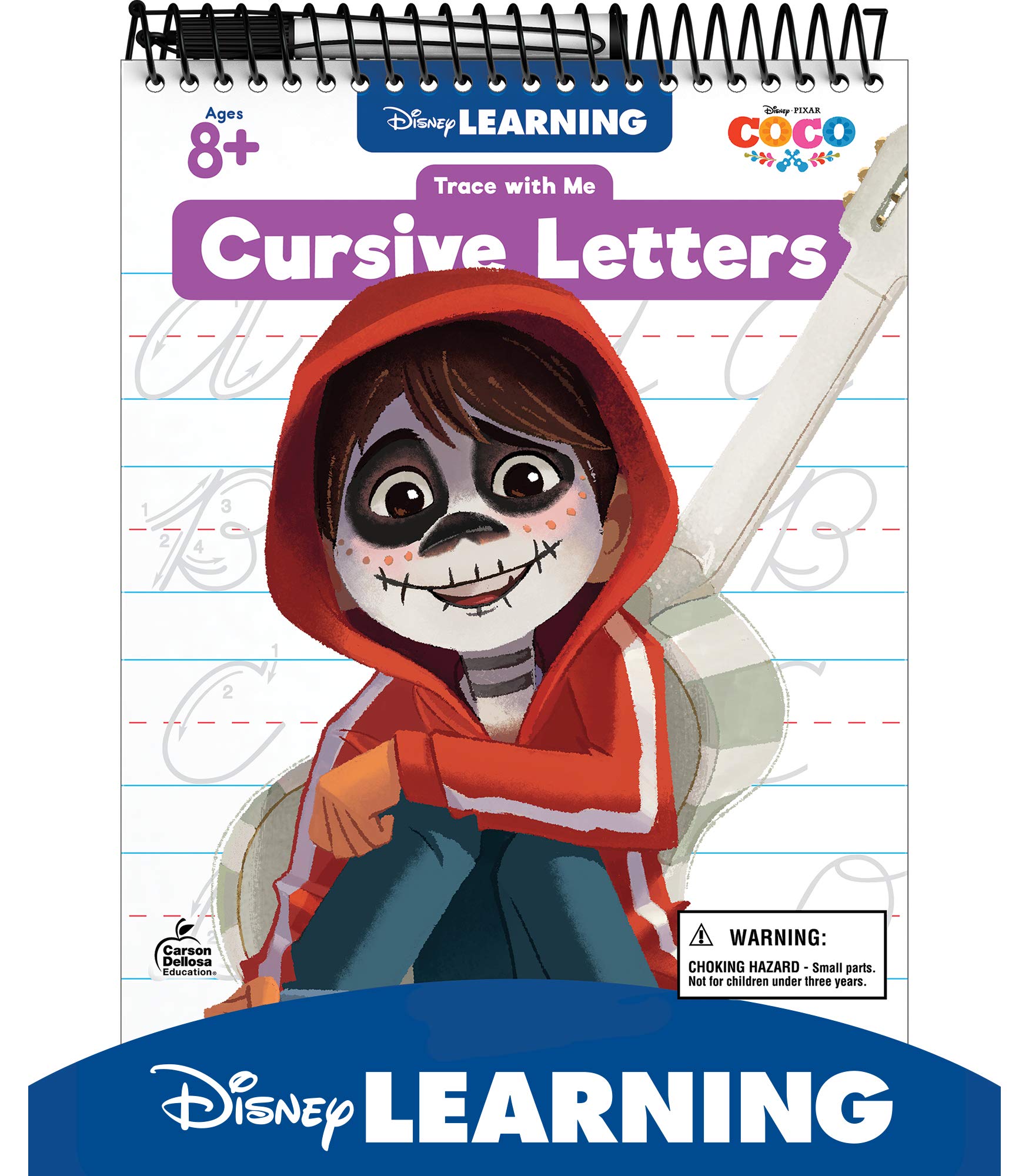 Buy Disney Learning Coco Trace With Me Cursive Handwriting Workbook for ...