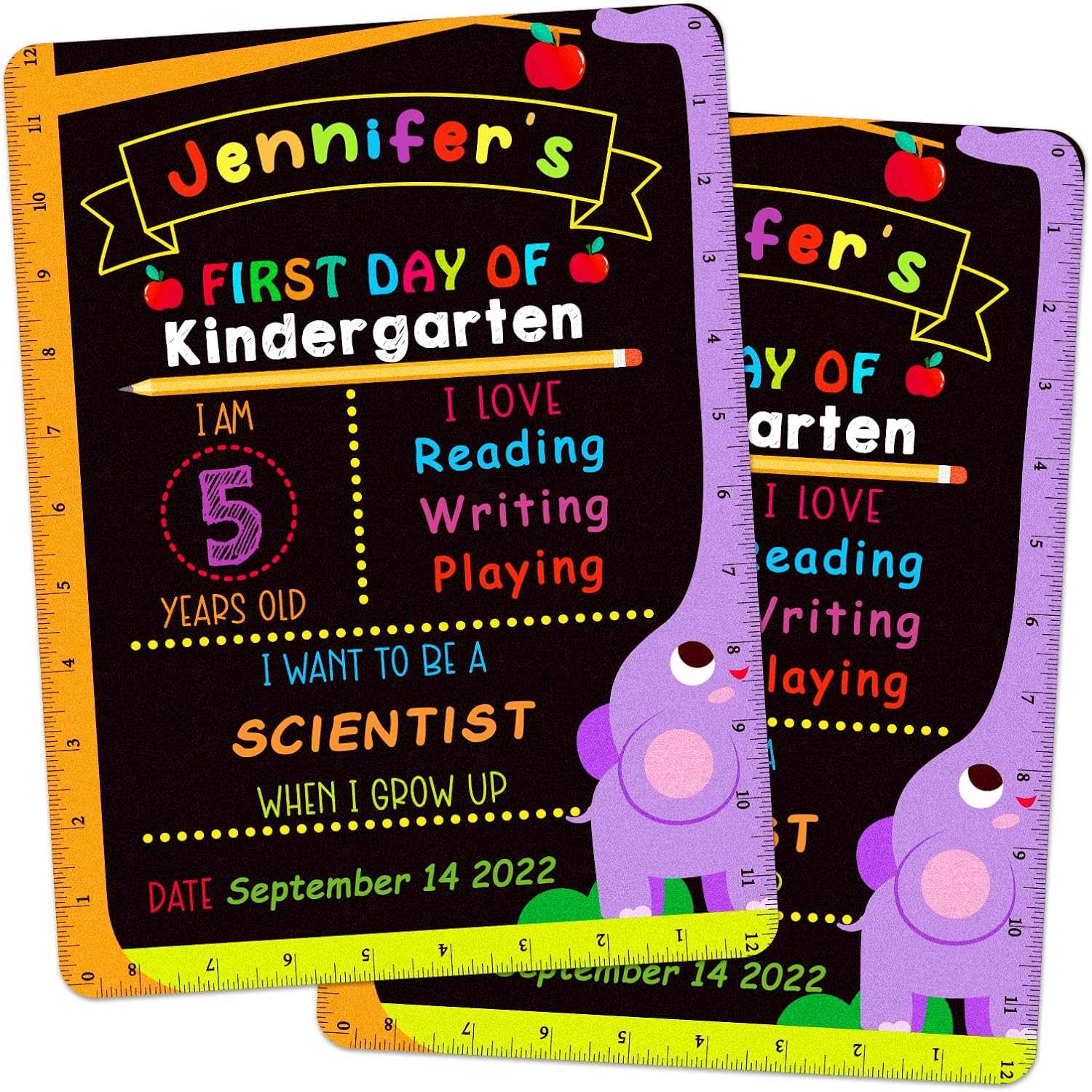Amazon.com: WhatSign First Day and Last Day of School Chalkboard Signs ...