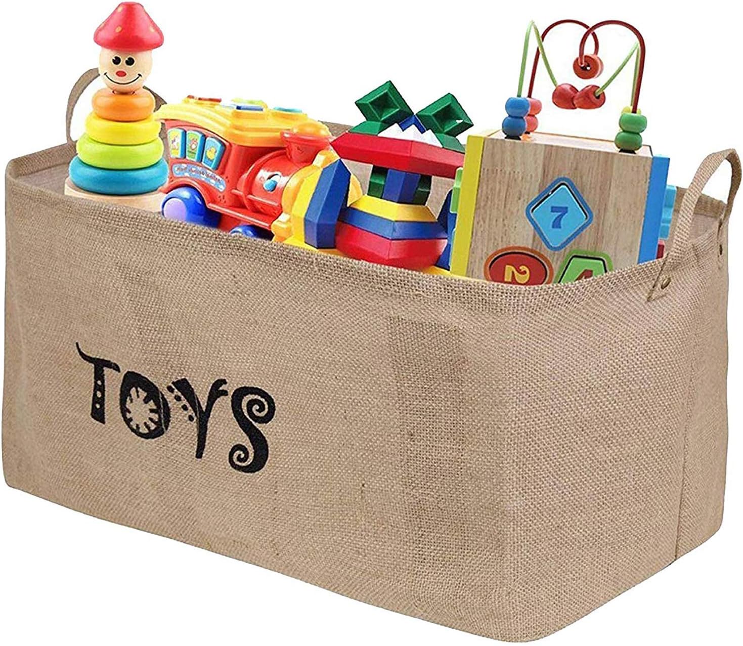 Update Tougo XXL 22" Jute Toy Chest Baskets Storage Bins Organizer ...