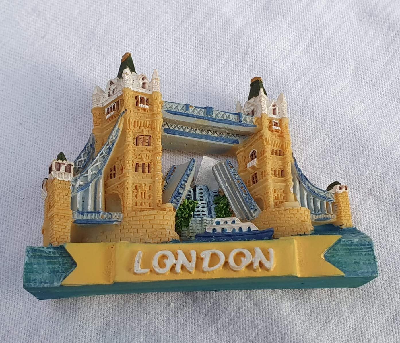 London Souvenir Fridge Magnet – Tower Bridge, Detailing London Tower ...