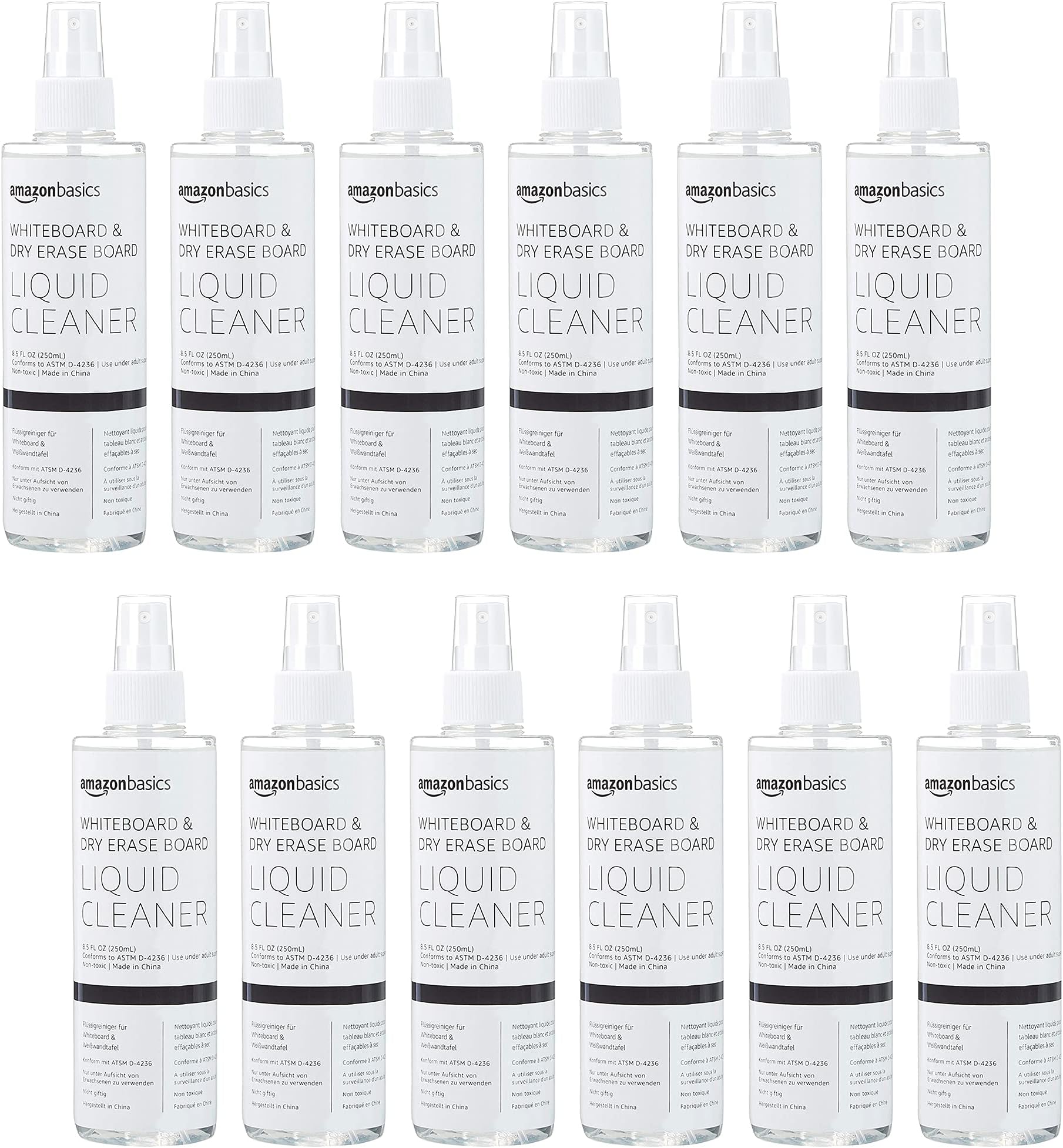 Amazon.com : Amazon Basics Dry Erase Liquid Cleaner for Whiteboards ...