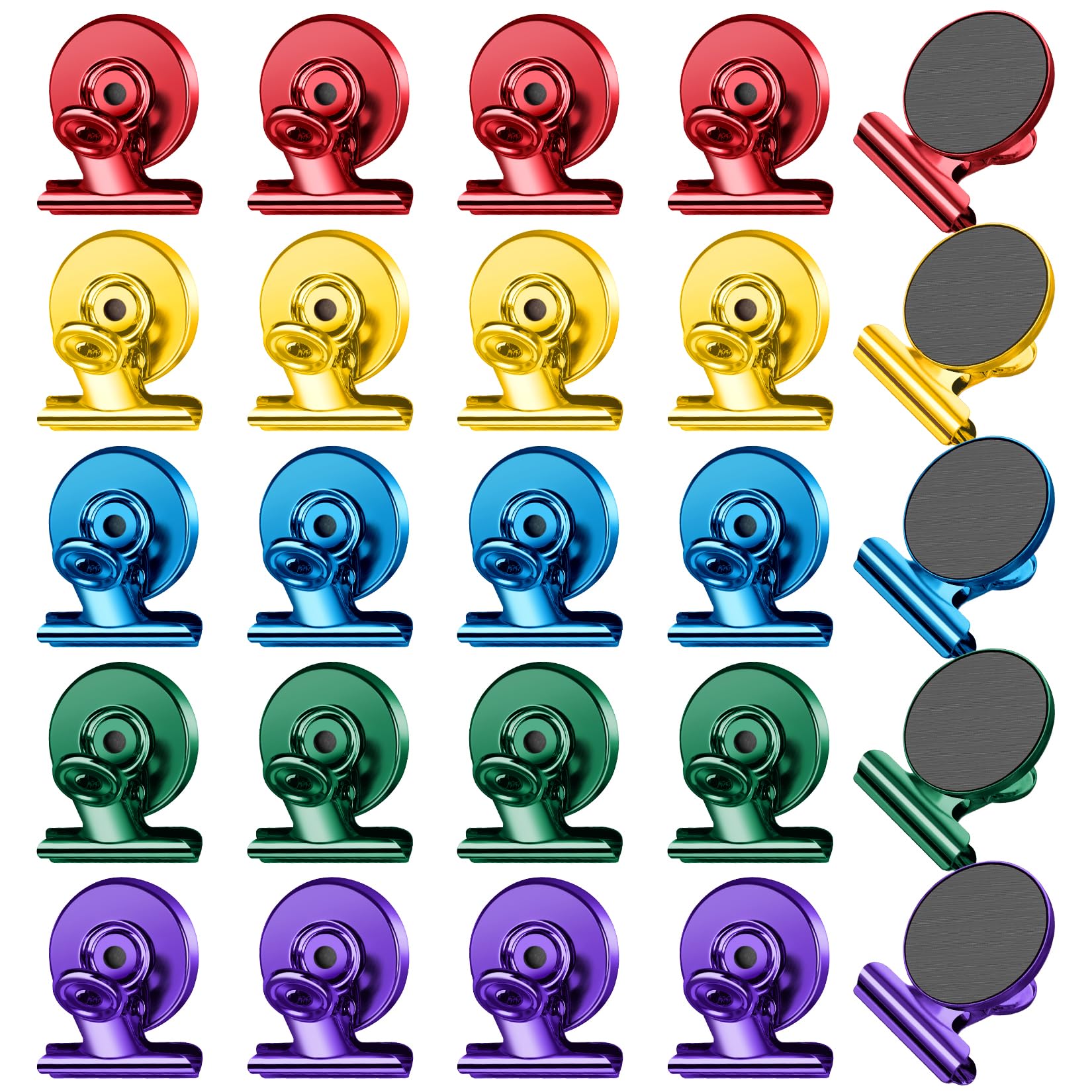 Amazon.com : FINDMAG 20Pack Colorful Magnetic Clips, Refrigerator Metal ...