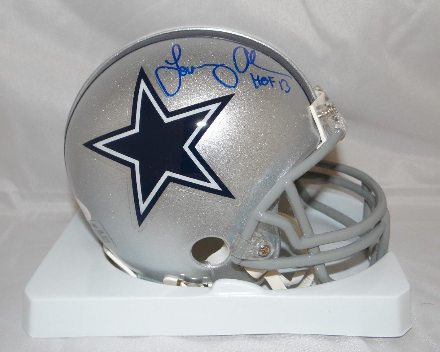 Amazon.com: Larry Allen Autographed Mini Helmet - HOF W - JSA Certified ...
