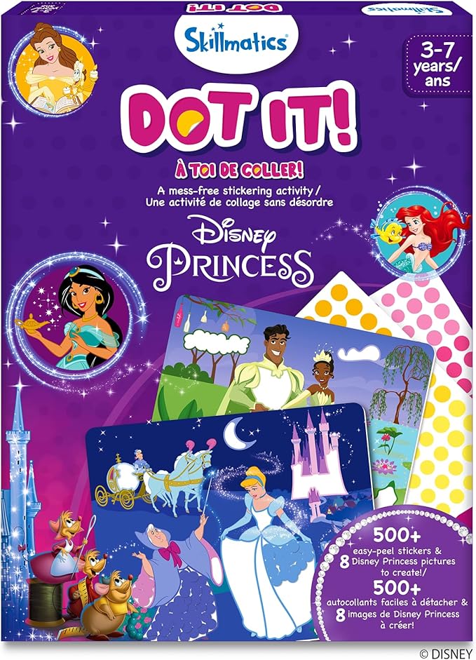 Skillmatics Dot It Sticker Art - Disney Princess, Mess-Free Fun for ...