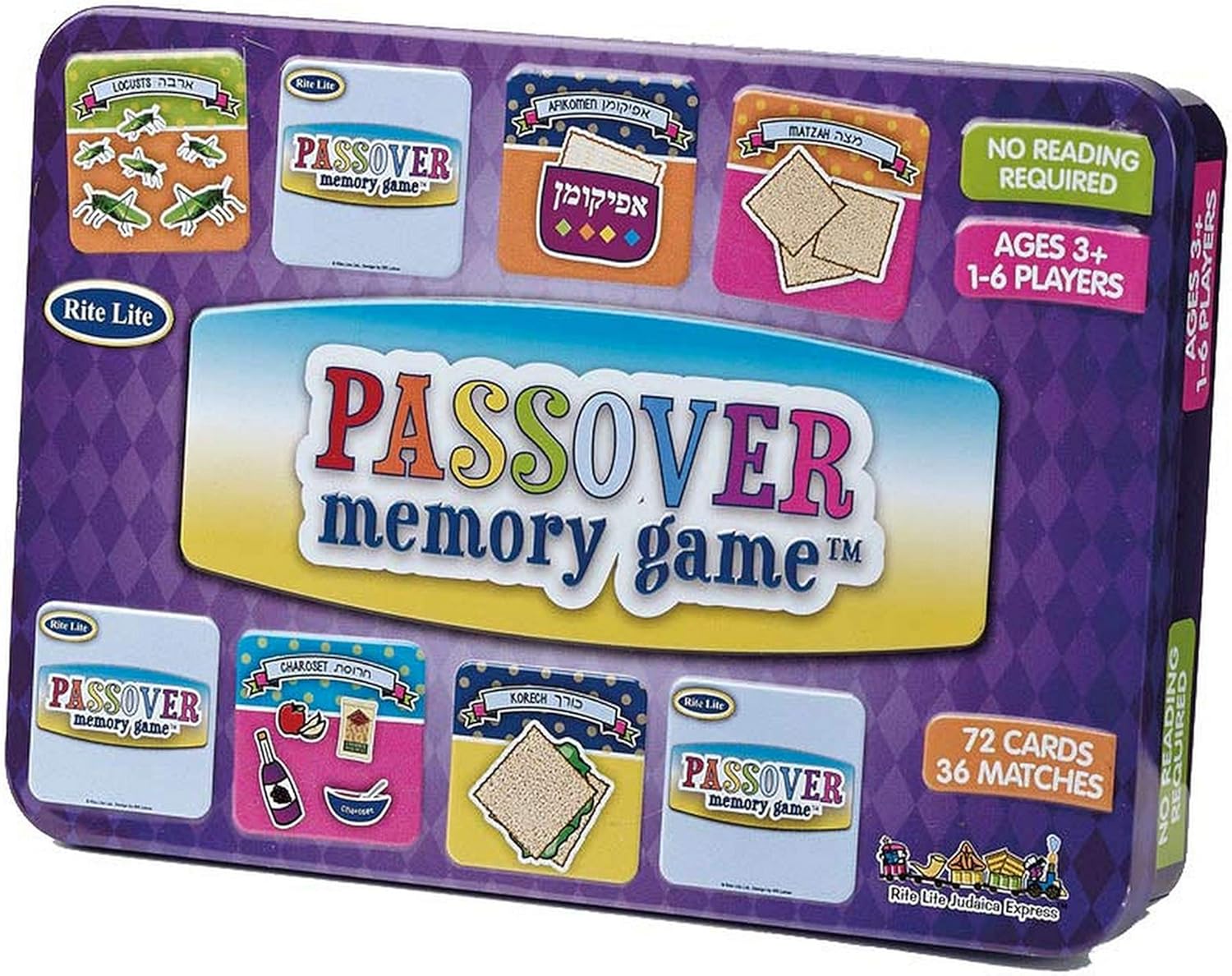 Amazon.com: Rite Lite Passover Memory Game Collectible Tin Pack of 72 ...