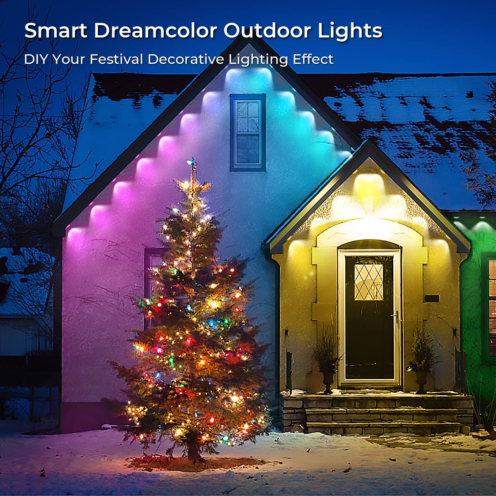 Eaves House Exterior Lighting