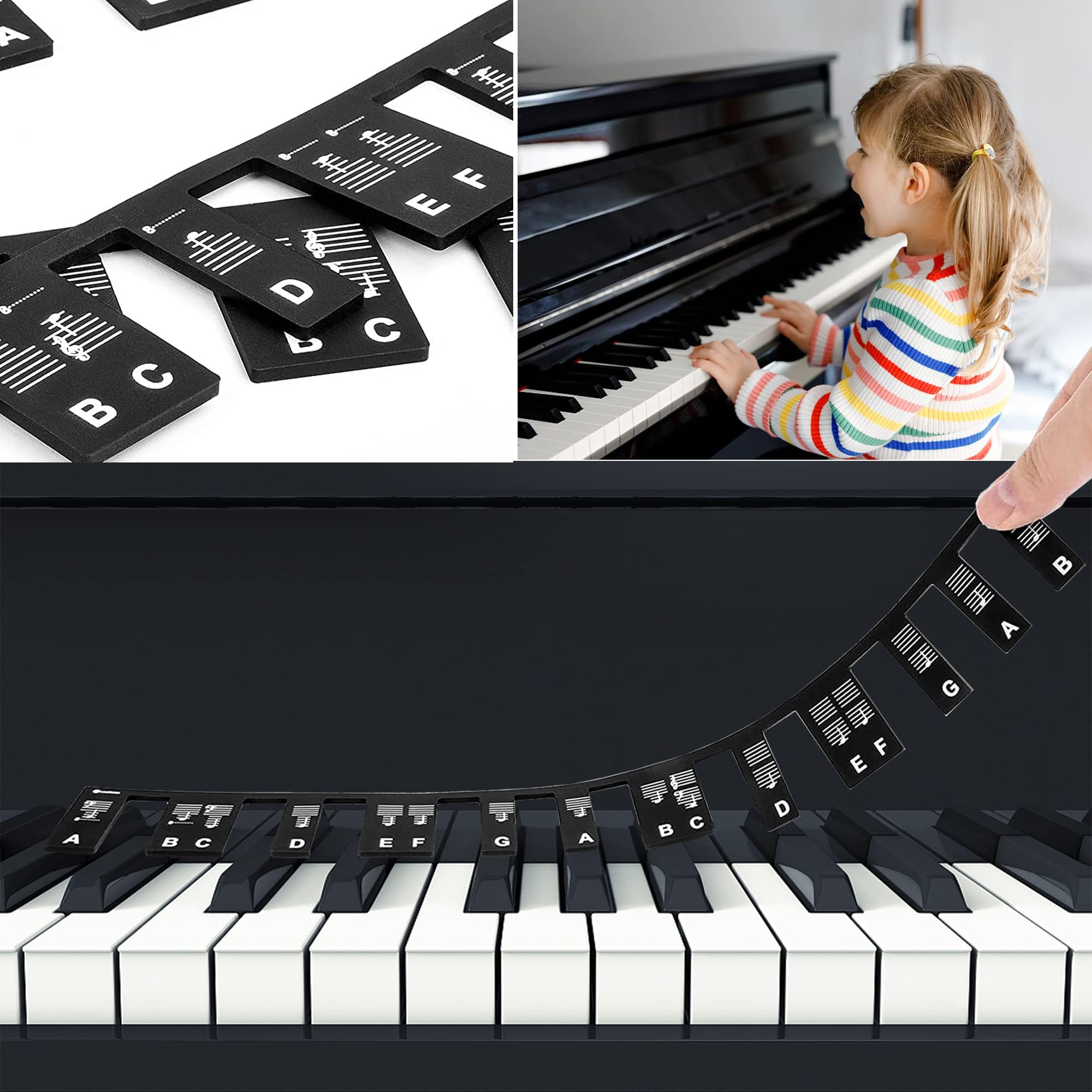 Amazon.com: Piano Notes Guide for Beginners, Silicone Piano Keyboard ...