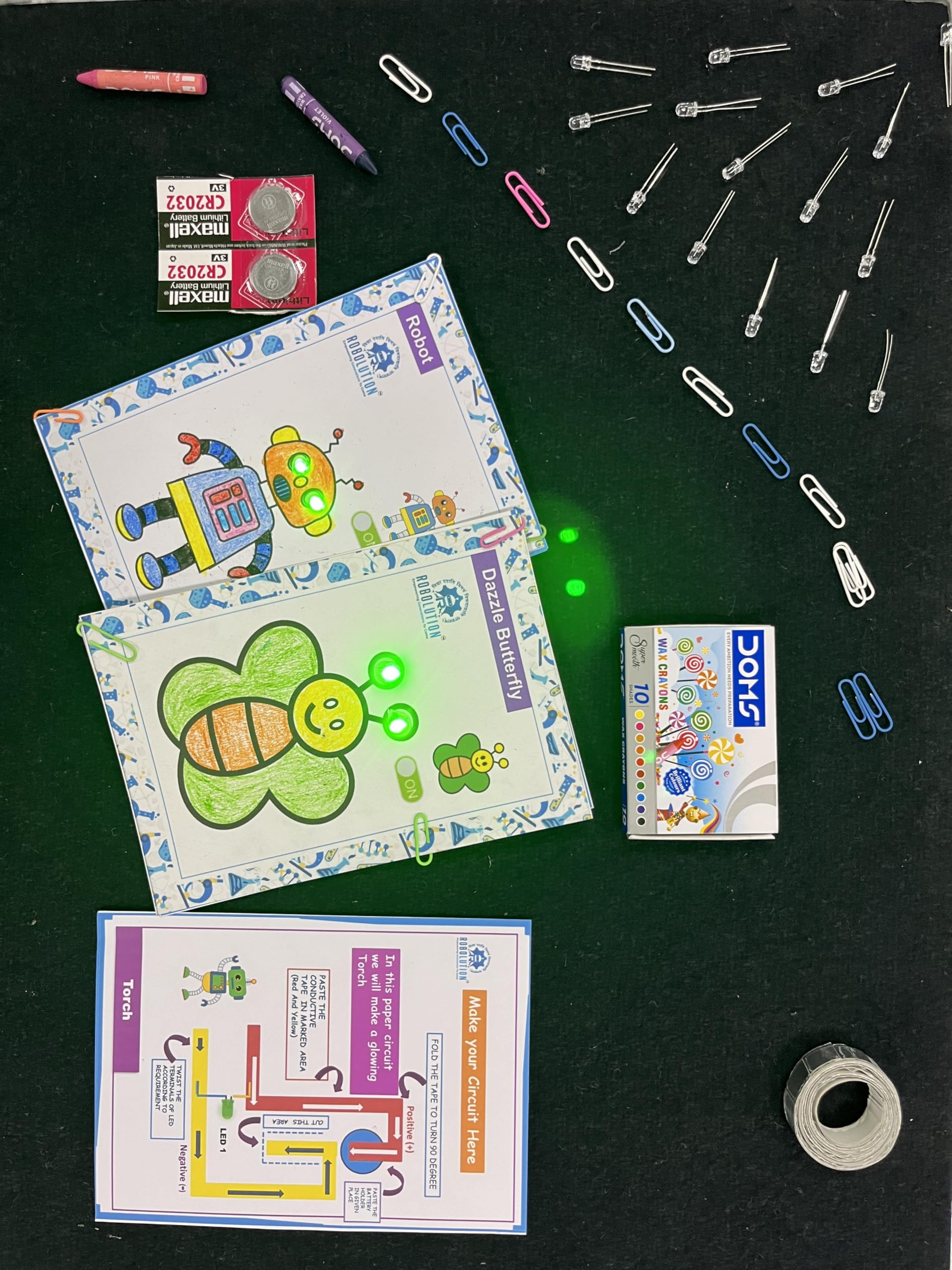 STEAM DIY Kit Paper Circuit Kit for Kids to Make Project : Amazon.in ...